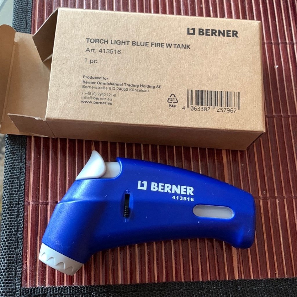 Berner Torch Light Blue Fire W Tank | Köp på Tradera (637966506)
