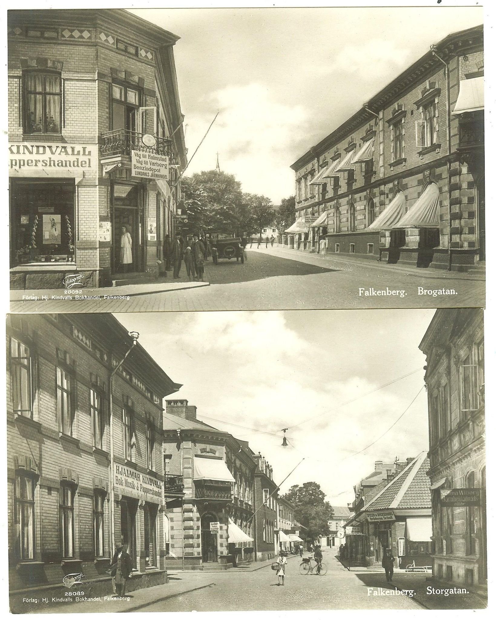 1. 3 obegagnade kort Falkenberg Brogatan Storga.. | Köp på Tradera ...
