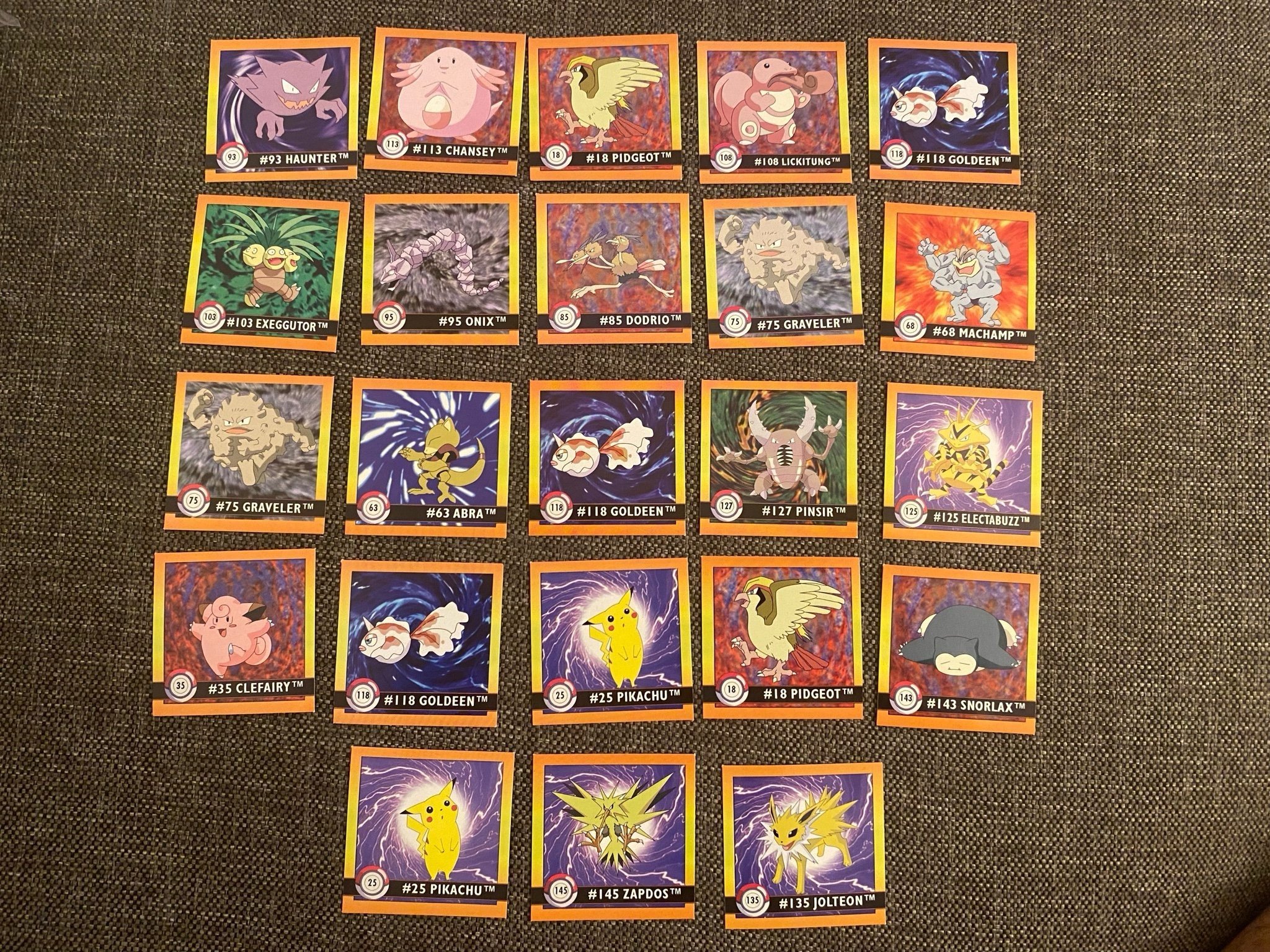 23 Artbox Pokemon Stickers - Pikachu - Zapdos | Köp på Tradera (694921285)