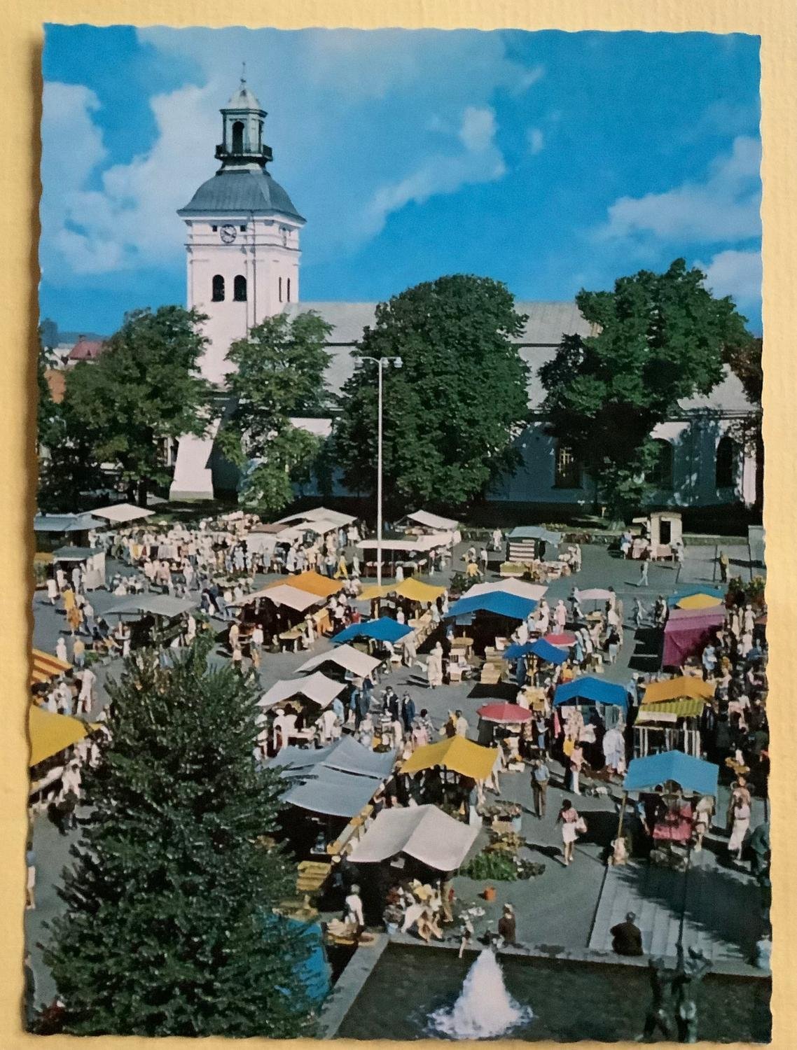 Kort Torget Varberg oskrivet | Köp på Tradera (614084503)