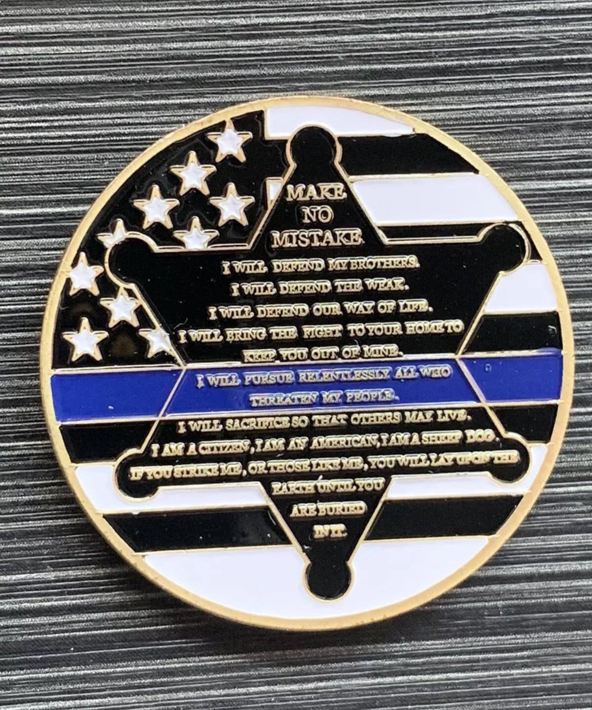 US Sheriff Service Challenge Coin Make No Mista.. | Köp på Tradera ...