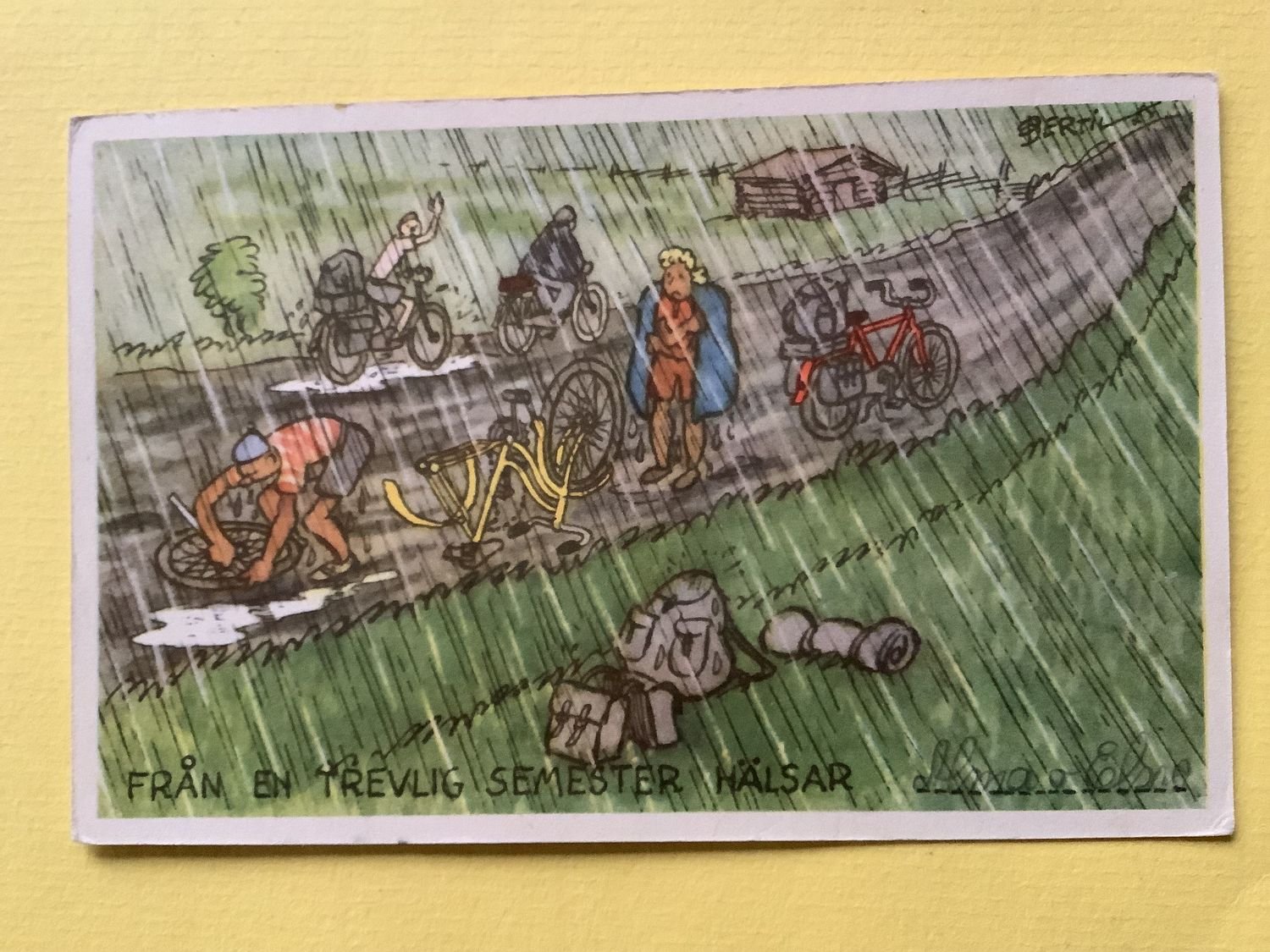 Kort FRÅN EN TREVLIG SEMESTER BERTIL A 1948 gam.. | Köp på Tradera ...