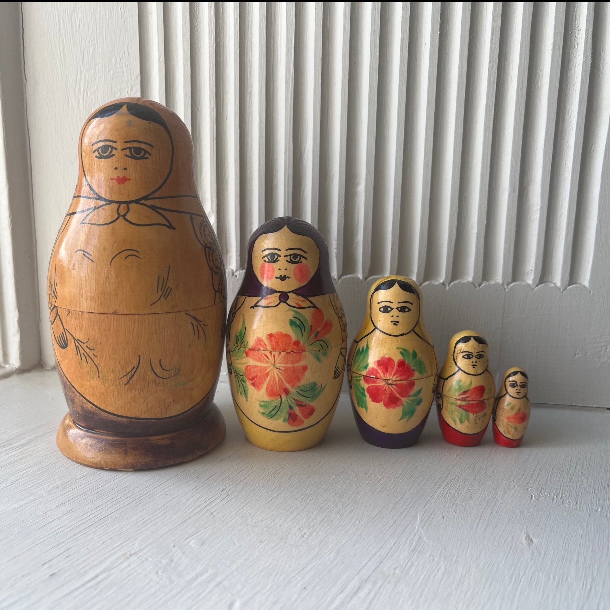 Rysk Matryoshka Matrjosjka Docka trä 1960-tal V.. | Köp på Tradera ...