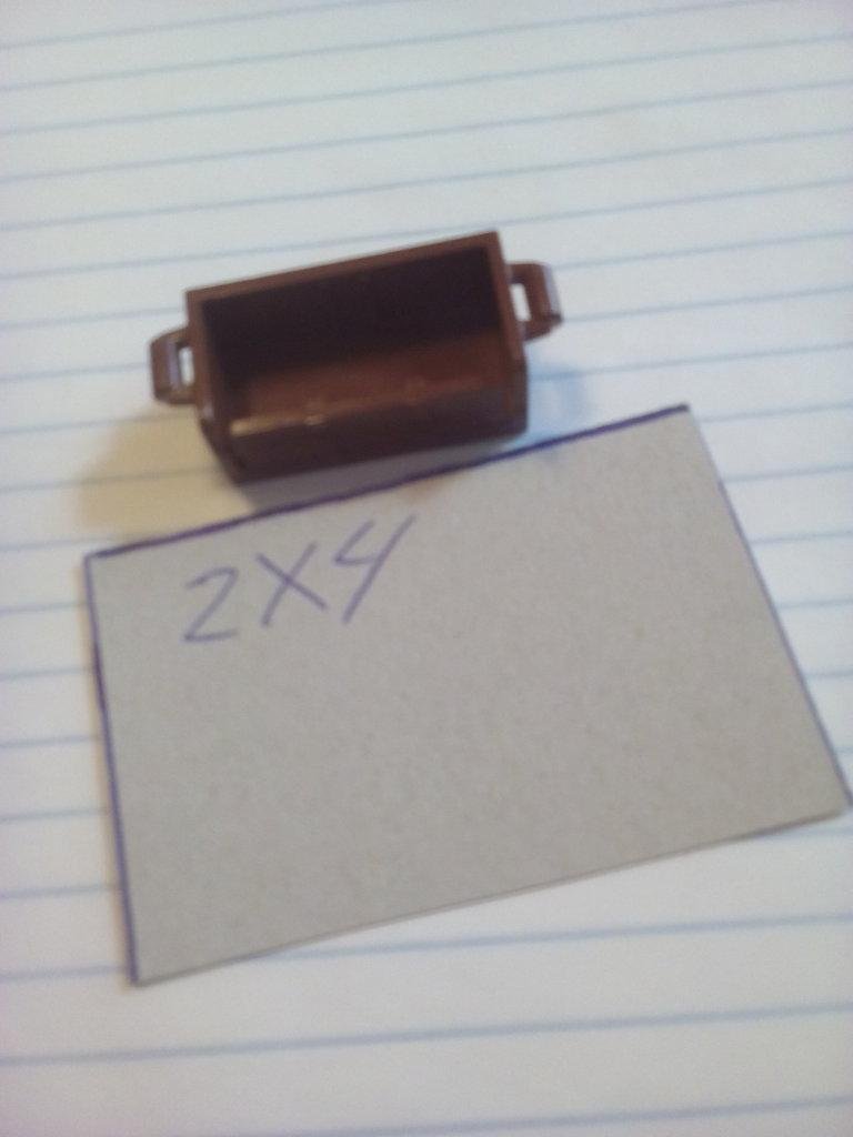 lego kista utan lock låda lår brun 2x4 box 2x4 .. | Köp på Tradera ...
