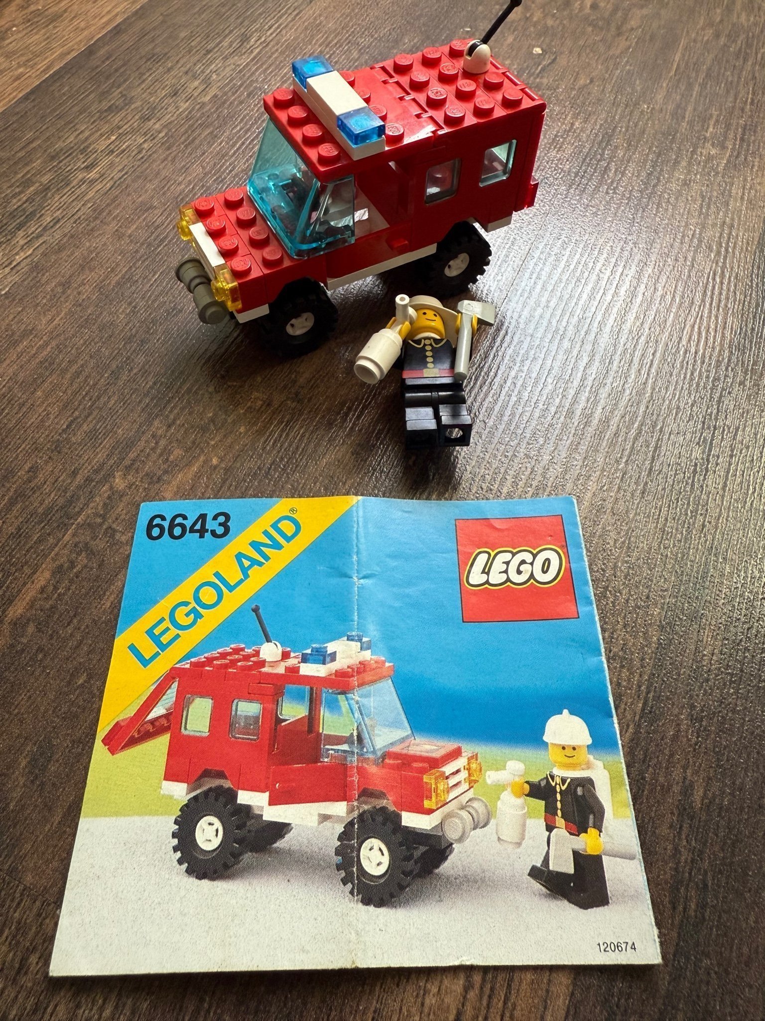 LEGO Legoland (town) 6643 Fire Truck 1988 | Köp på Tradera (693631046)