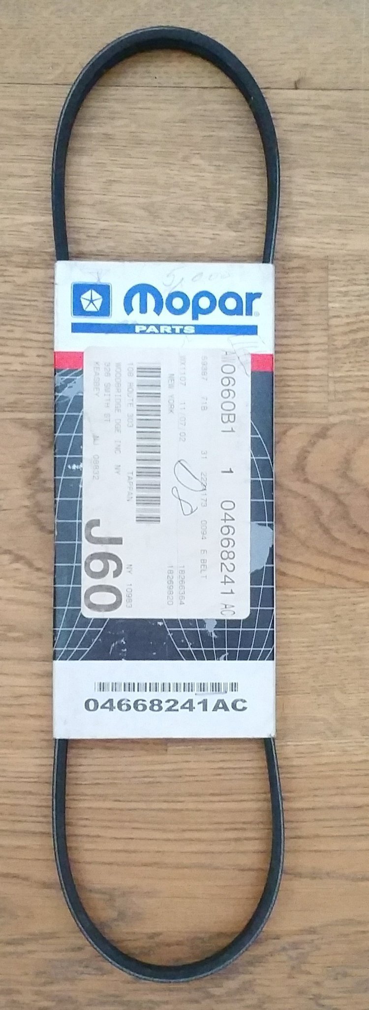 Fläktrem Rem Generator Serpentine 4668241AC Dod.. | Köp på Tradera ...