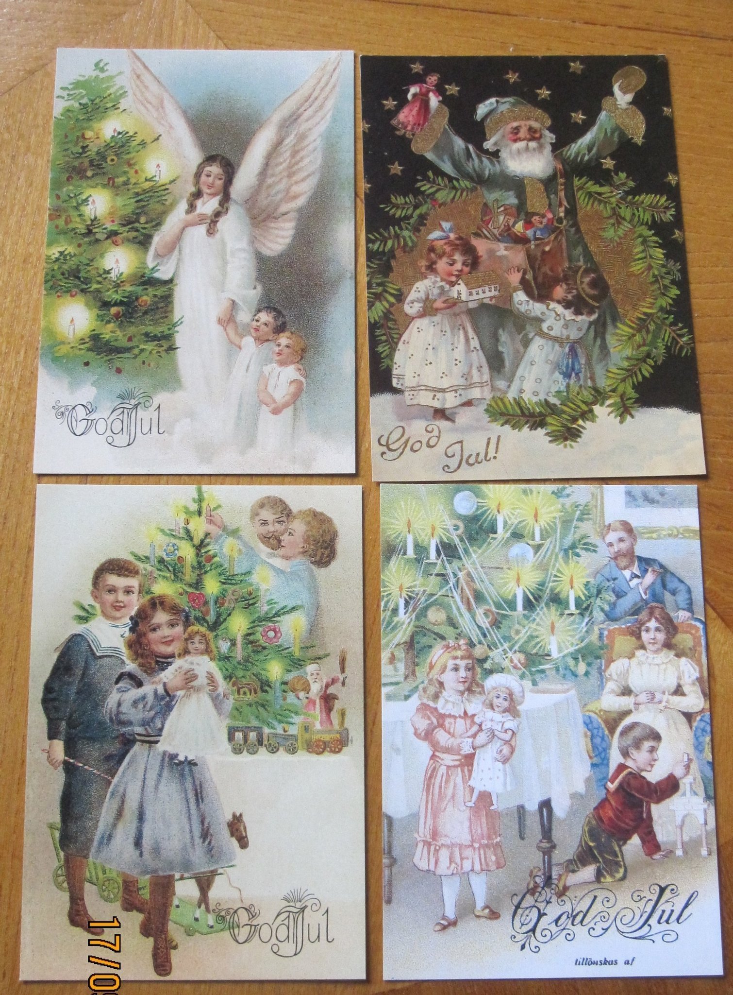 Se produkter som liknar Julkort med motiv från seklet.. på Tradera ...