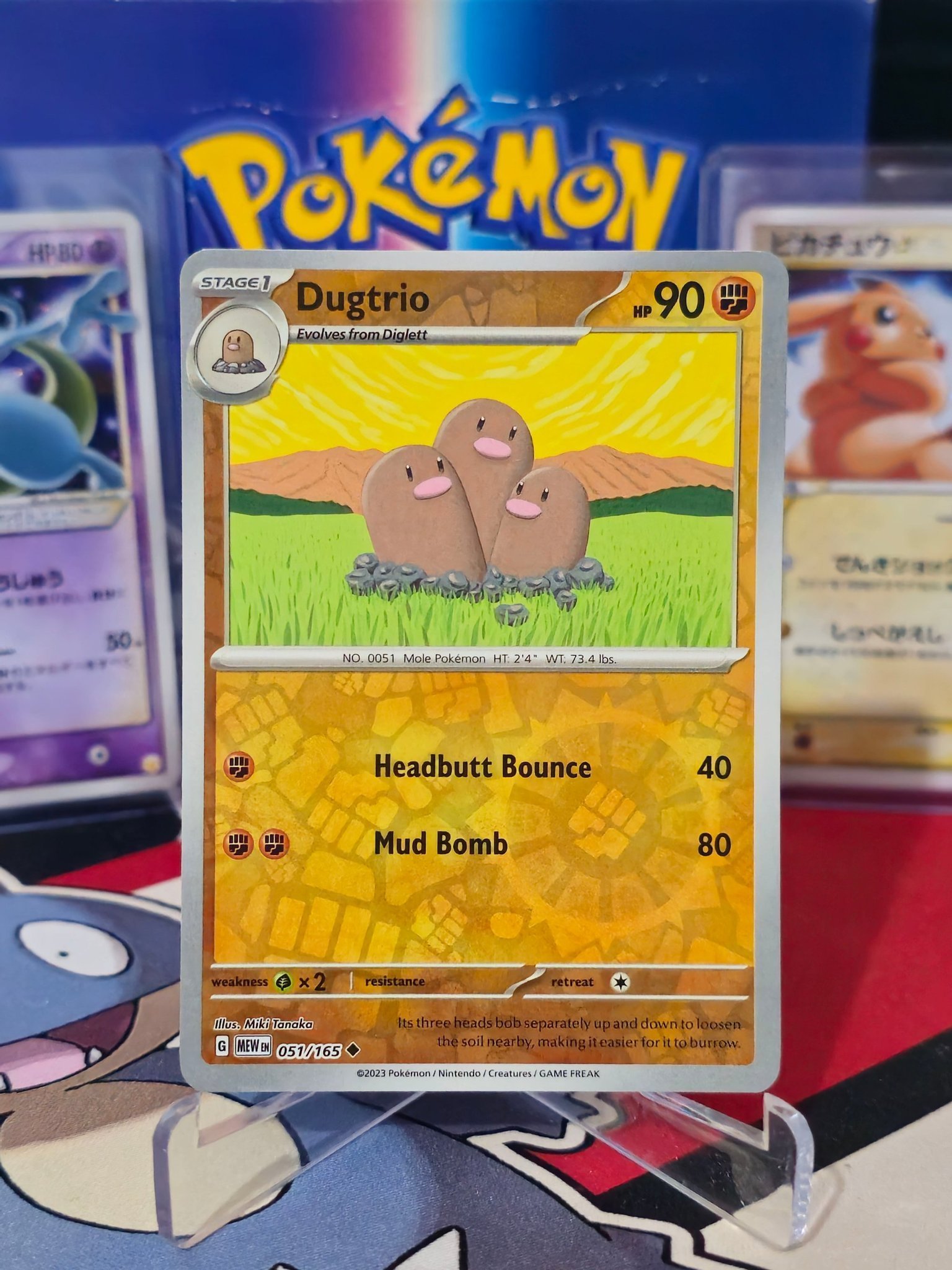 Dugtrio 051/165 Reverse Holo 151 Scarlet & Viol.. | Köp på Tradera ...