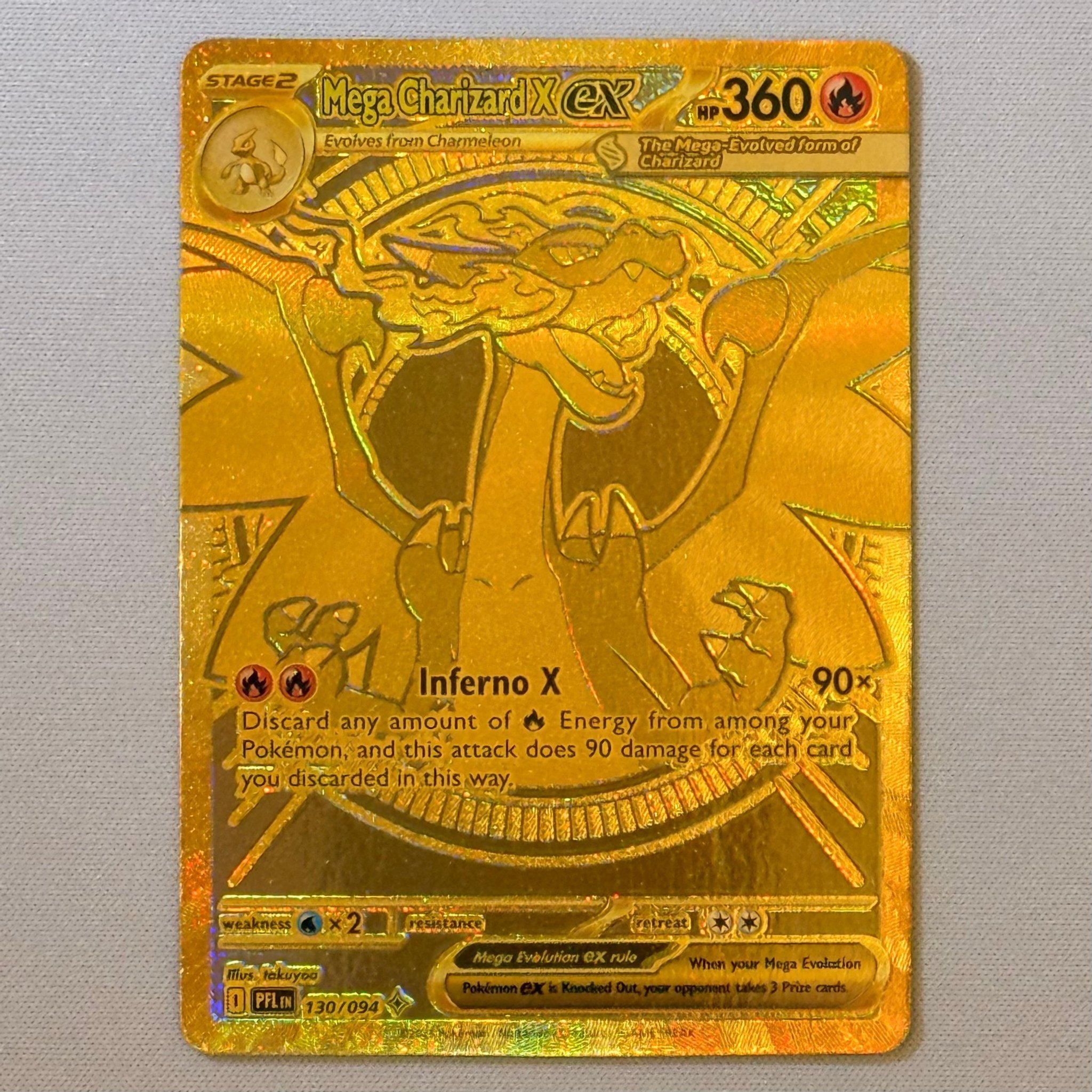 Charizard X Ex (130/094) Mega Hyper Rare från P.. | Köp på Tradera ...