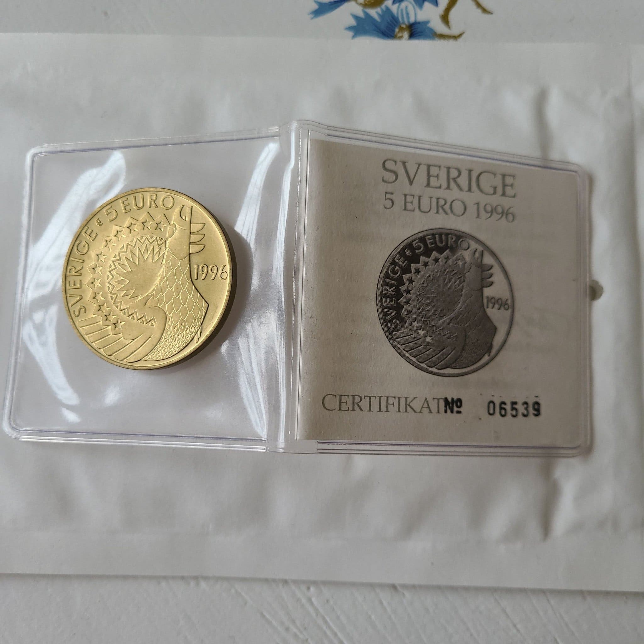 Se produkter som liknar Sverige 5 Euro 1996 på Tradera (630652907)