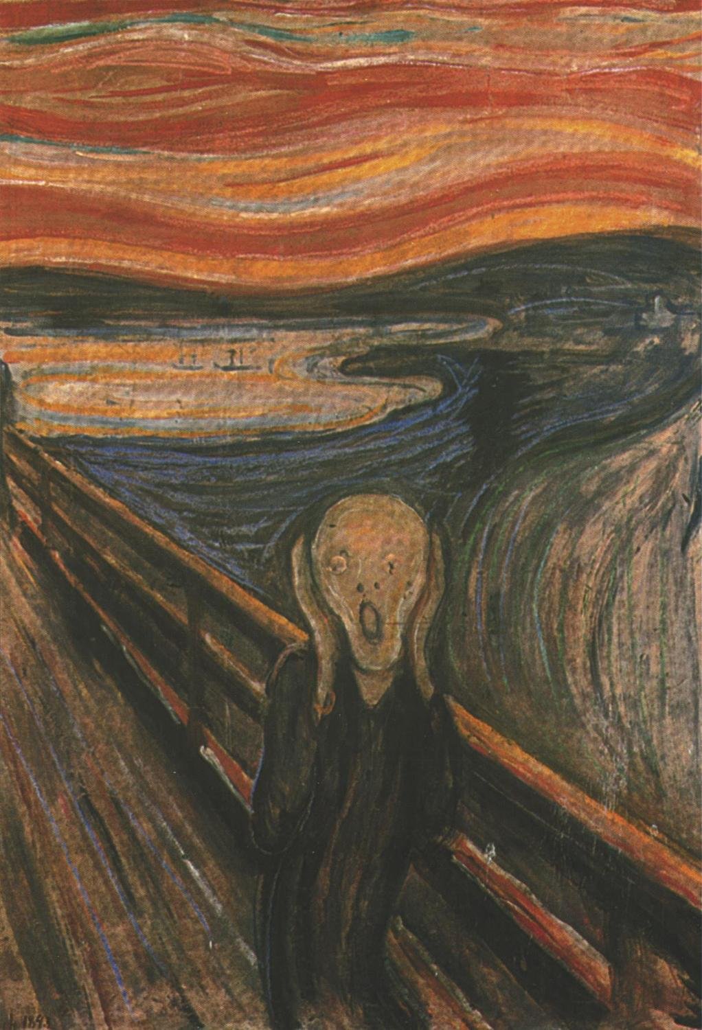 Vykort "Skriet" Edvard Munch, mål.. | Köp från Vaxkupan på Tradera ...
