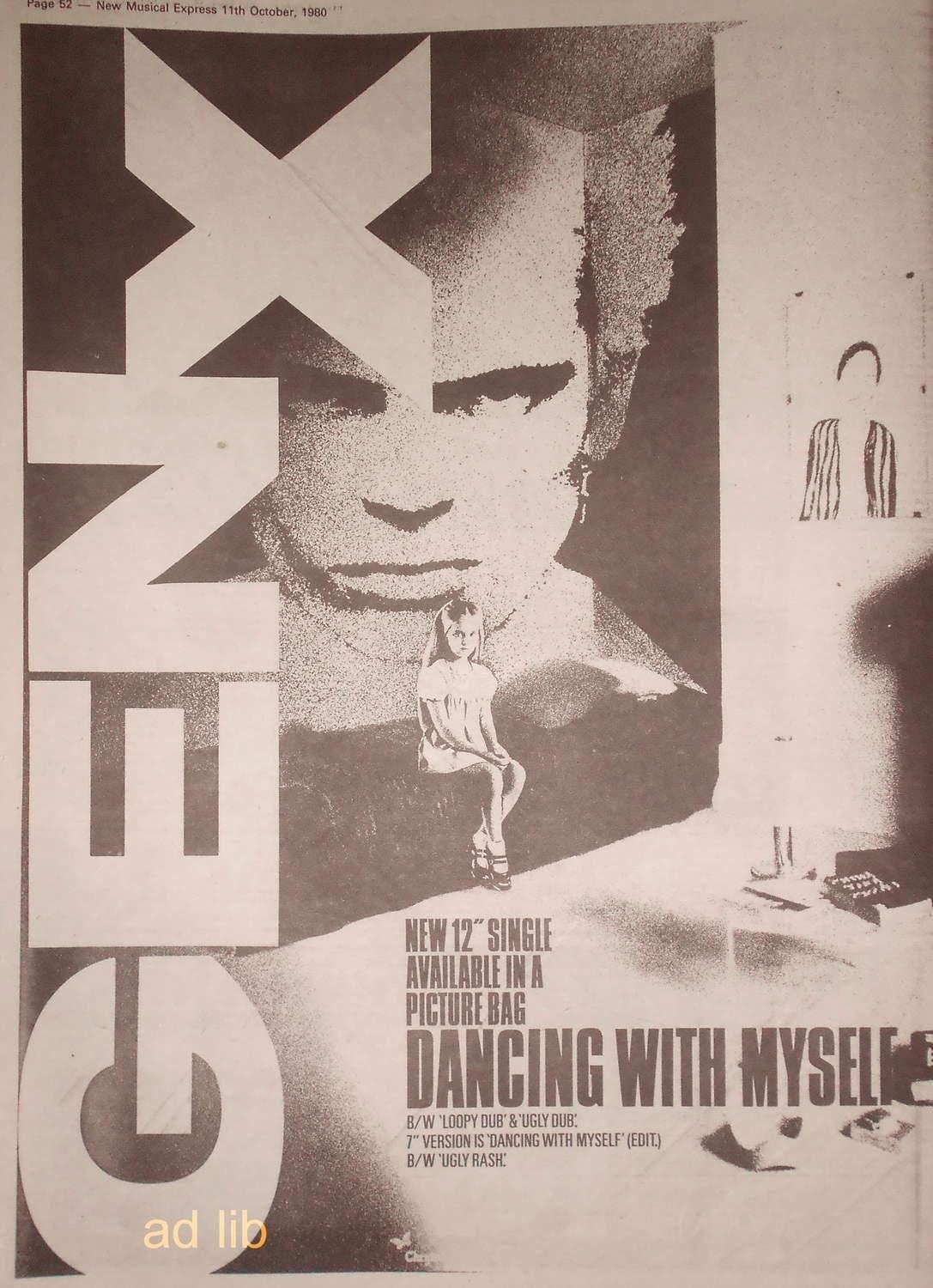 GENERATION X - DANCING WITH MYSELF, STOR TIDNIN.. | Köp på Tradera ...