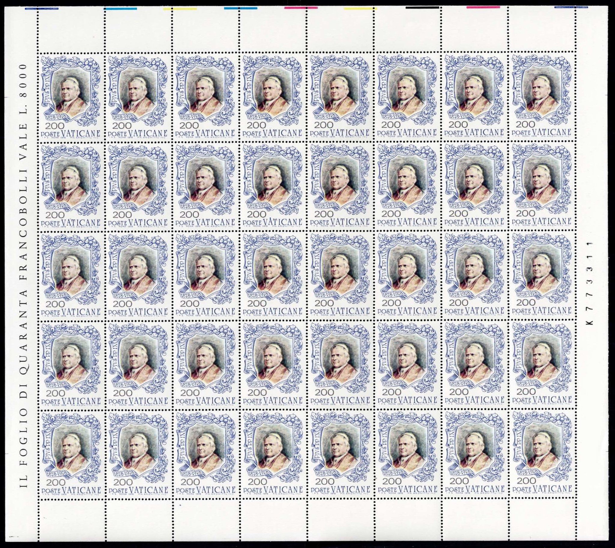 Vatikanstaten 1978 Pope Pius IX Dying Day Miche.. | Köp på Tradera ...