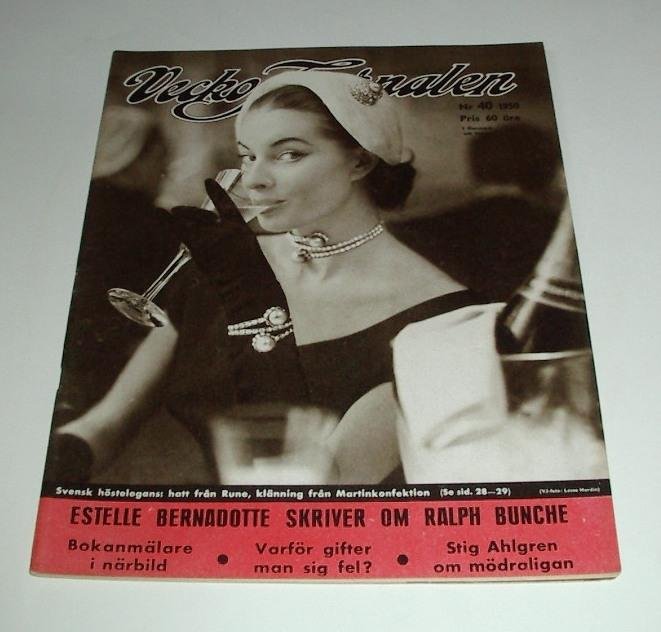 Vecko-Journalen 1950-40. Höstelegans på framsid.. | Köp på Tradera ...