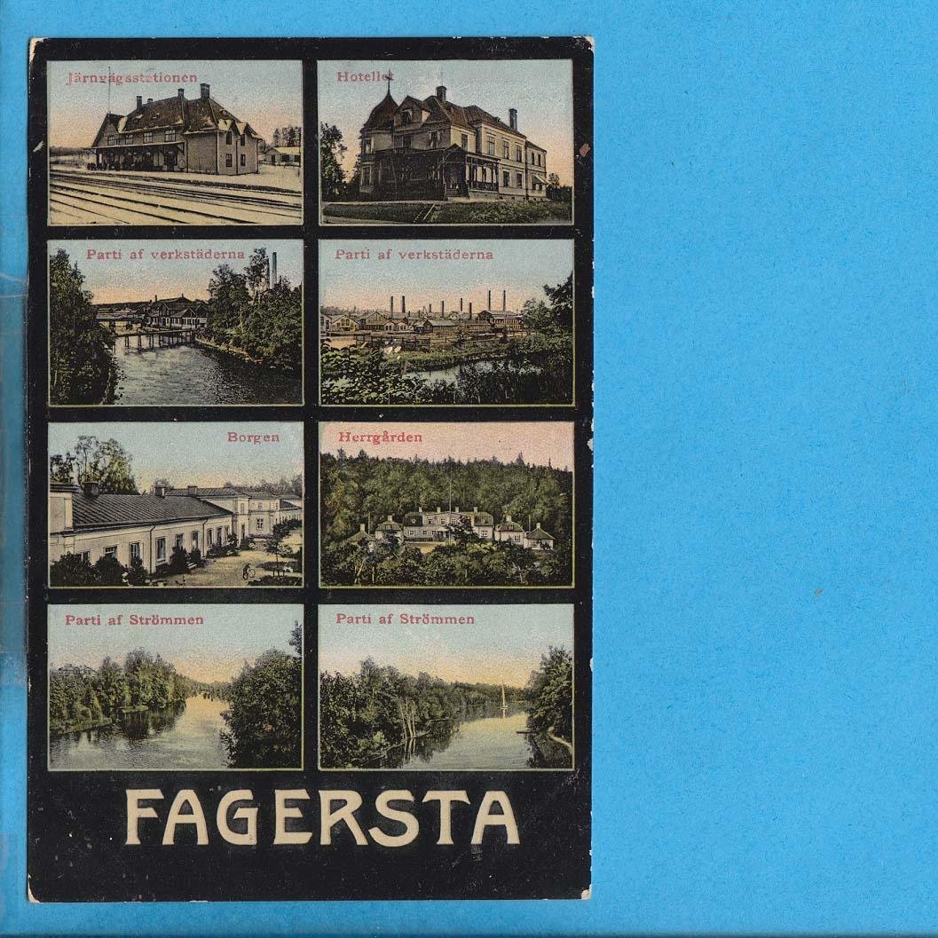 FAGERSTA. 8-bildskort bl järnvä.. | Köp från novastamps på Tradera ...