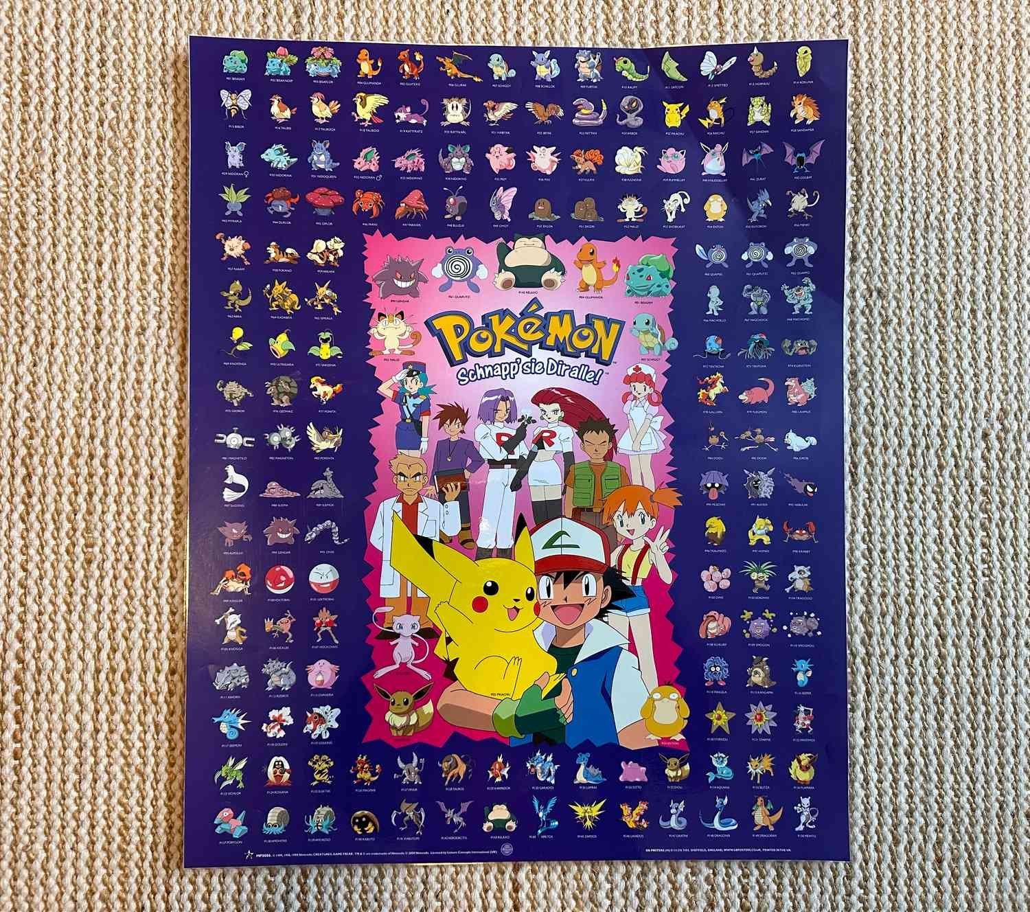 Vintage Pokemon Poster från år.. | Köp från RetroRescue på Tradera ...