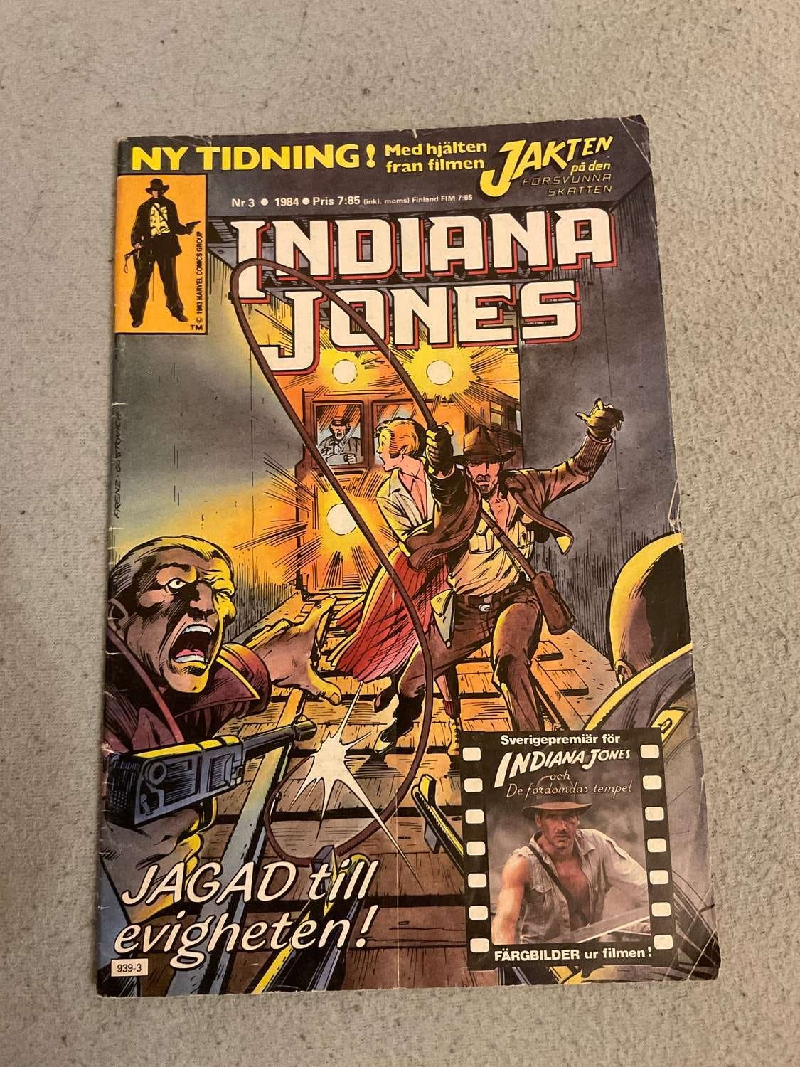 Indiana Jones från år 1984 nr 3 - svenska ävent.. | Köp på Tradera ...