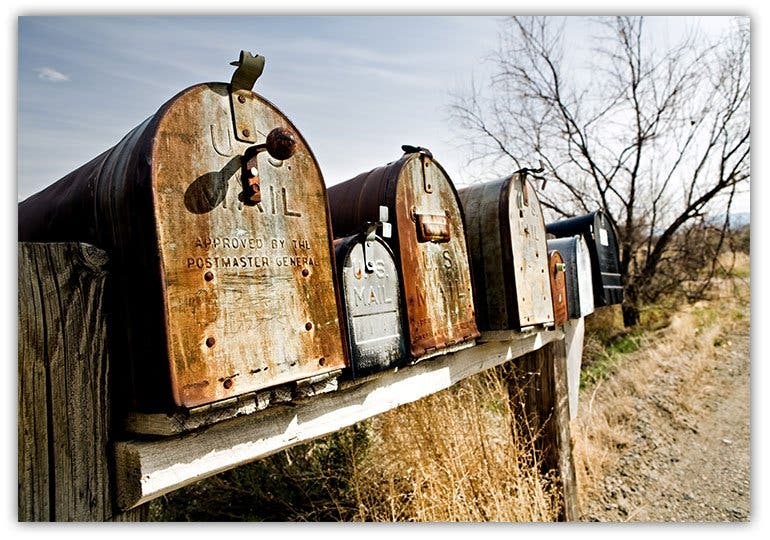 Vintage Mail Boxes Poster 50.. | Köp från PosterGaraget på Tradera ...