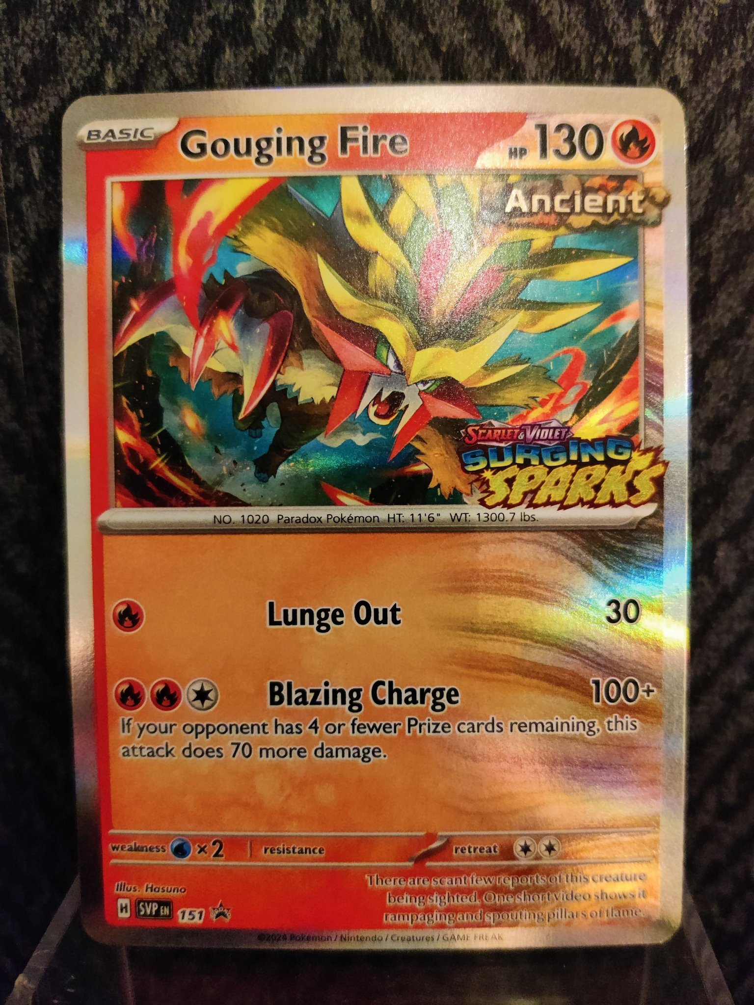 Pokemon Card Gouging Fire 151 Black Star Promo .. | Köp på Tradera ...