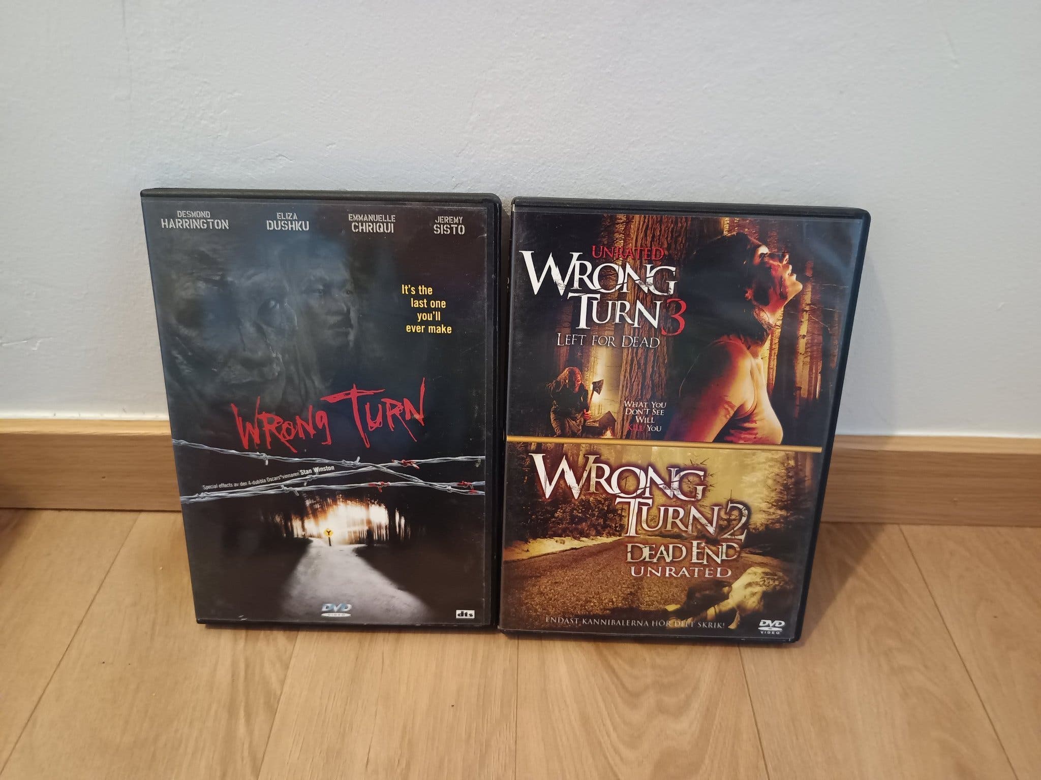 Wrong Turn 1,2,3 DVD | Köp på Tradera (683717405)