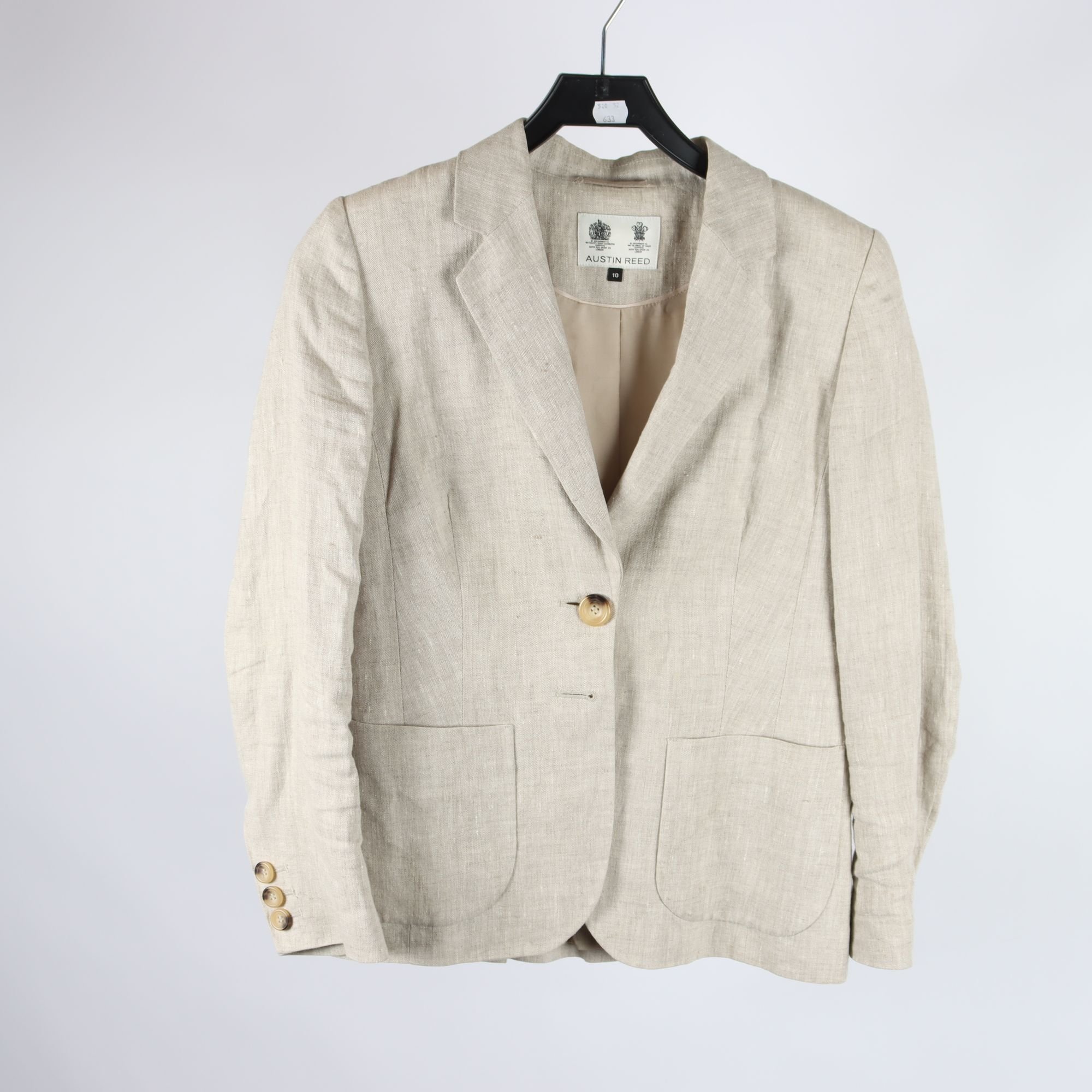 Kavaj, Austin Reed, beige, lin, st.. | Köp från Myrorna på Tradera ...