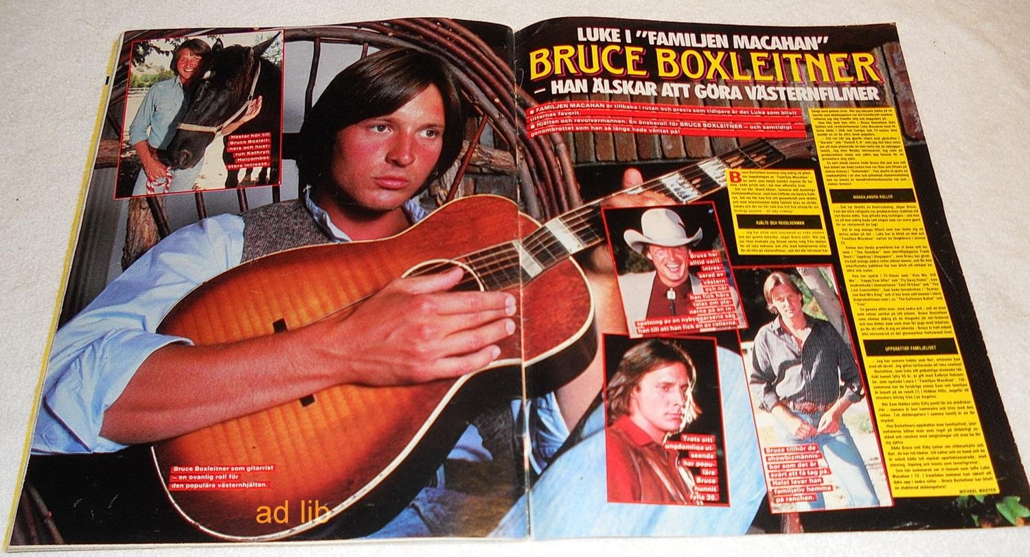 BRUCE BOXLEITNER - LUKE MACAHAN, PRESSKLIPP ART.. | Köp på Tradera ...