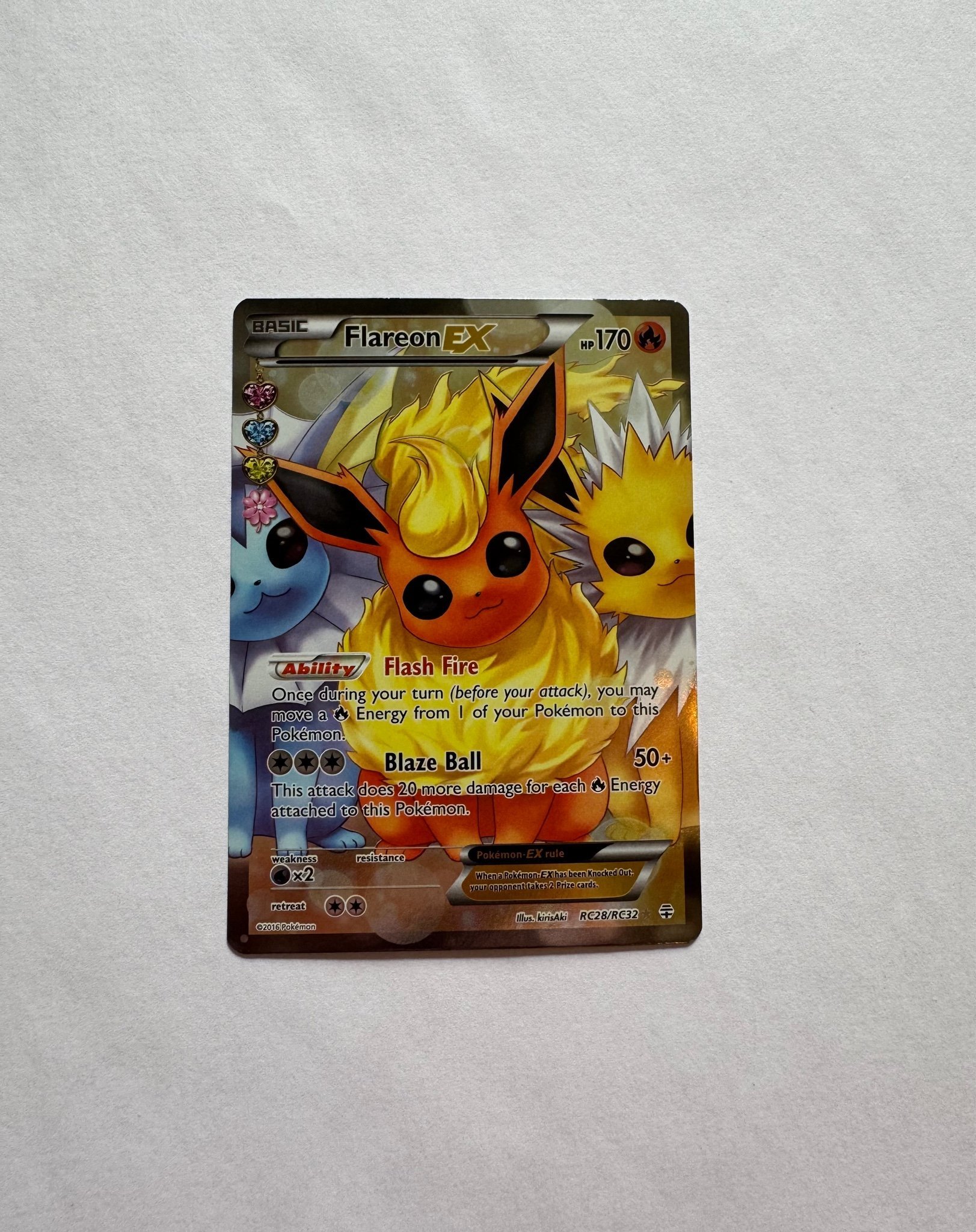 Flareon EX RC28/RC32 - XY Generations Full Art .. | Köp på Tradera ...
