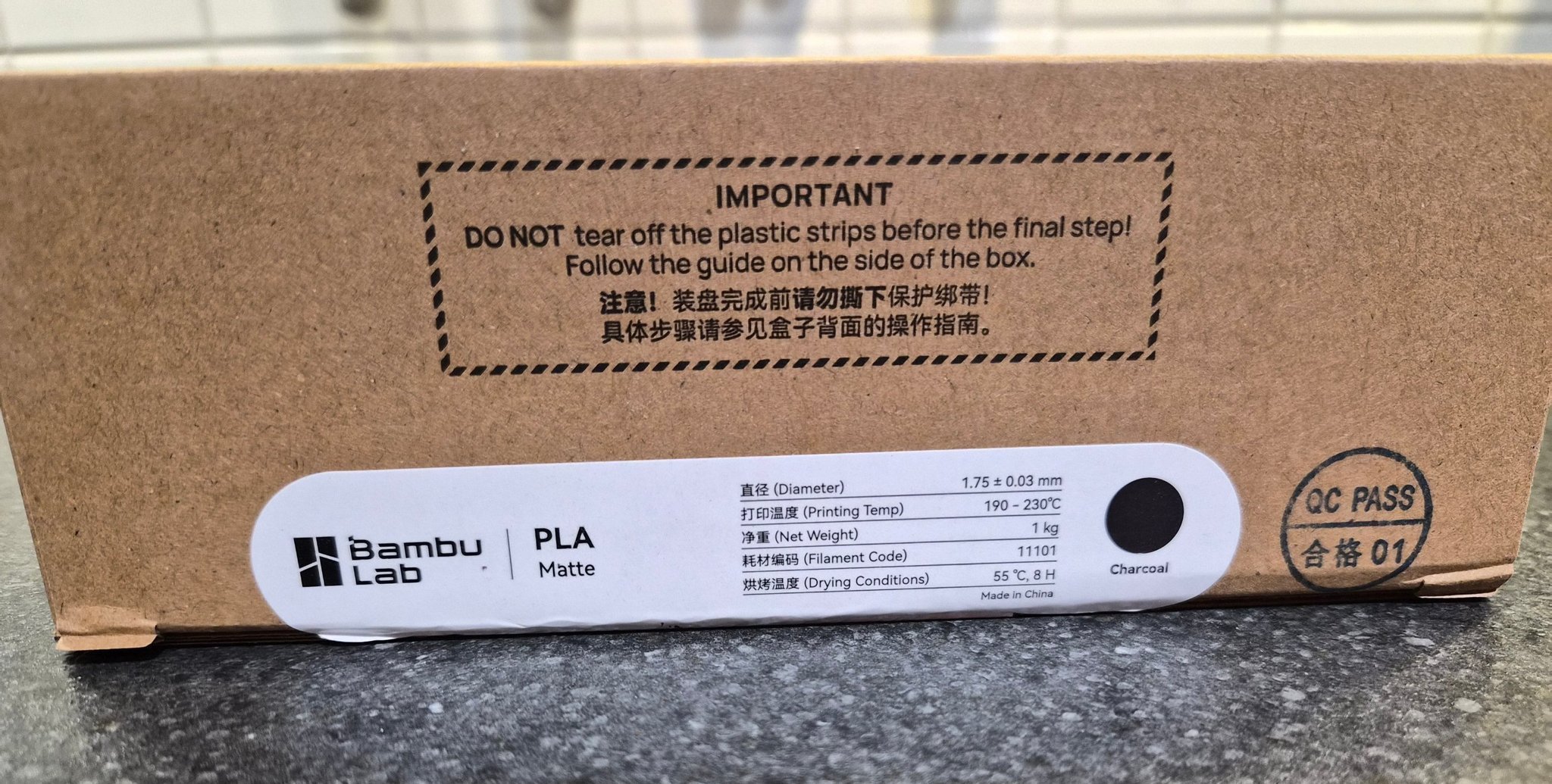 Bambu Lab PLA Matte Charcoal | Köp på Tradera (710694604)