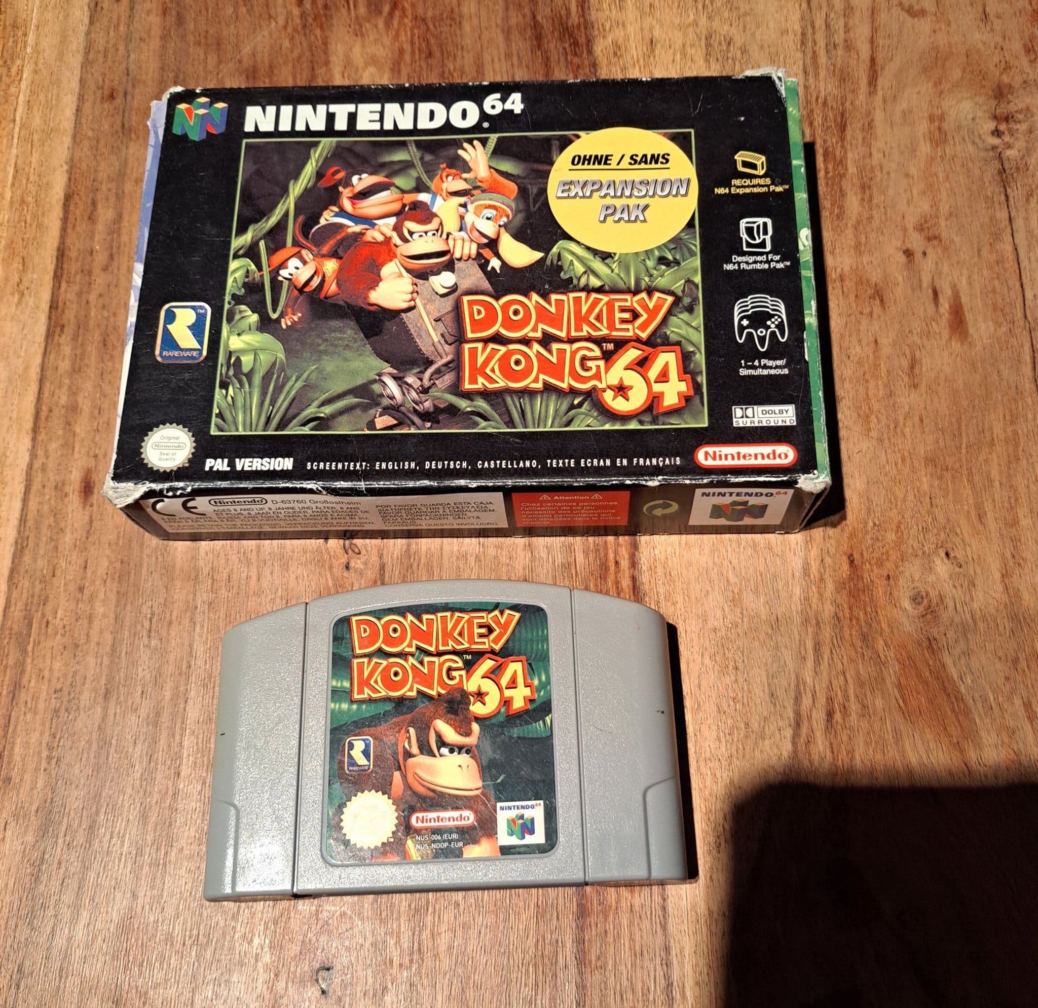 Donkey Kong 64 Nintendo 64 (N64) Komplett i Box | Köp på Tradera ...
