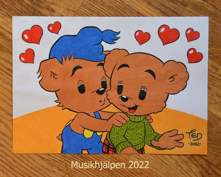 Se produkter som liknar Teckning med Bamse och Brumme.. på Tradera (574875438)