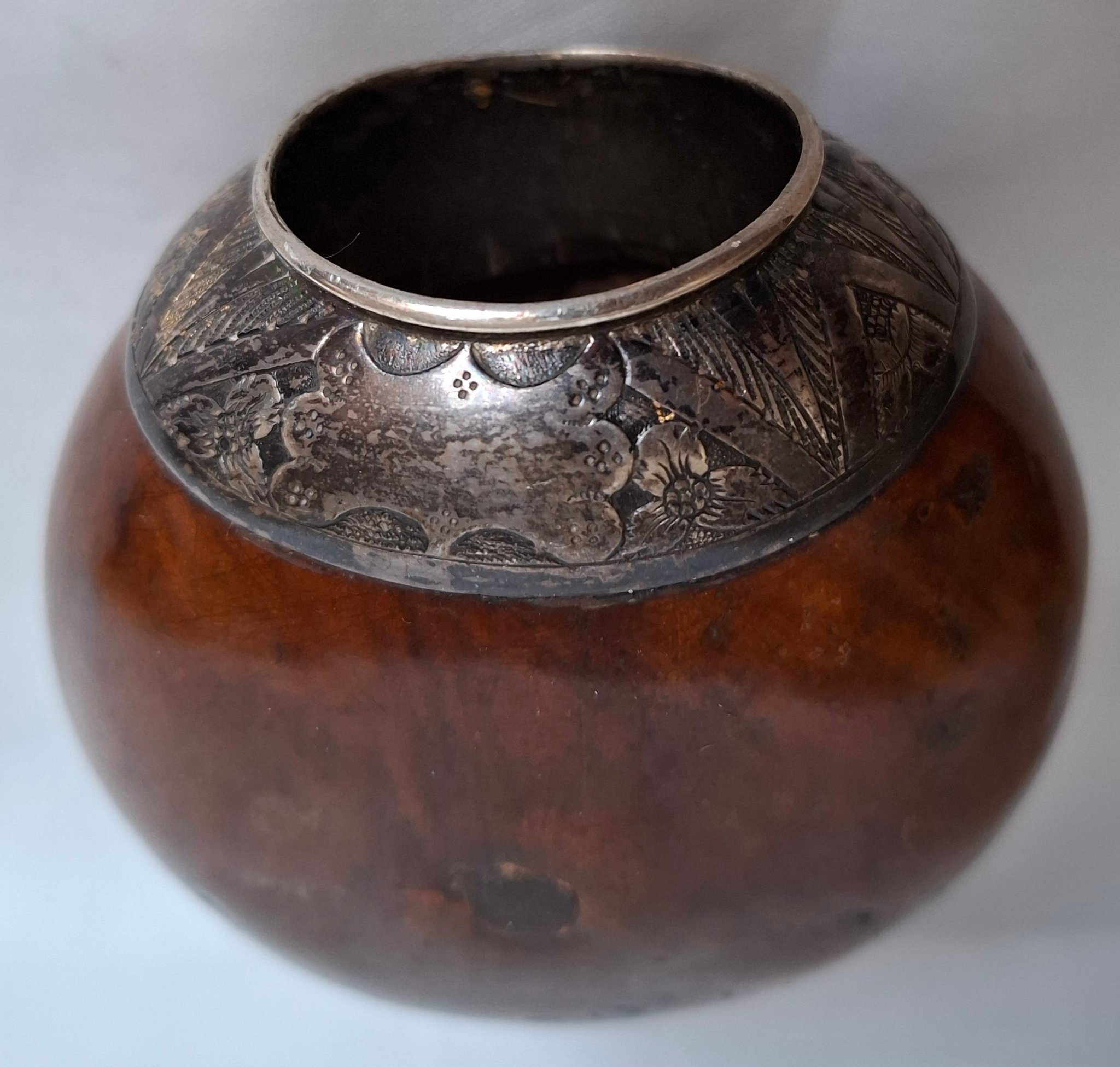 Antikt ostämplat silver. "Mate"-"Calabash" med .. | Köp på Tradera ...