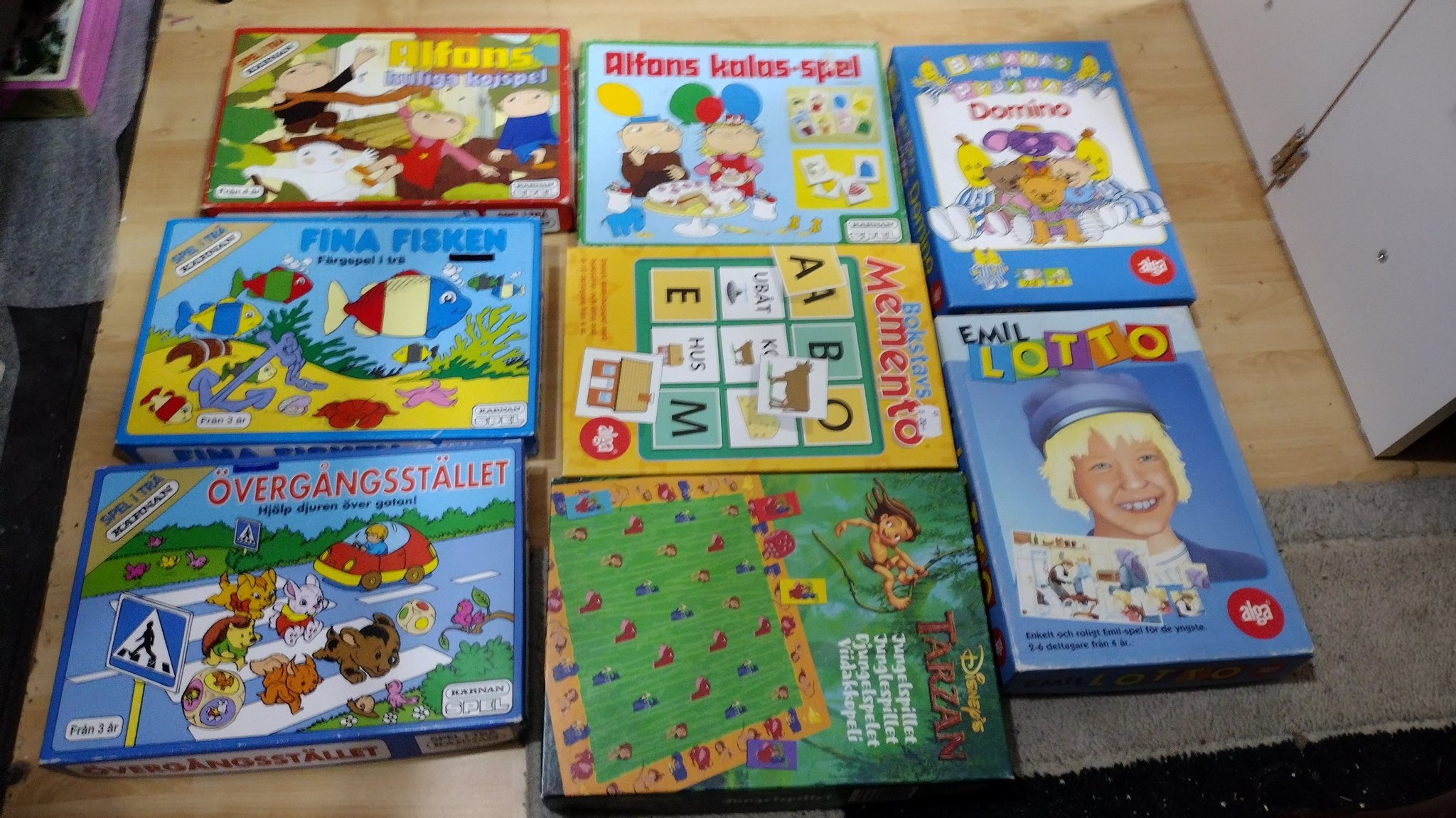 8 kompletta barnspel för de yngre barnen | Köp på Tradera (586595577)