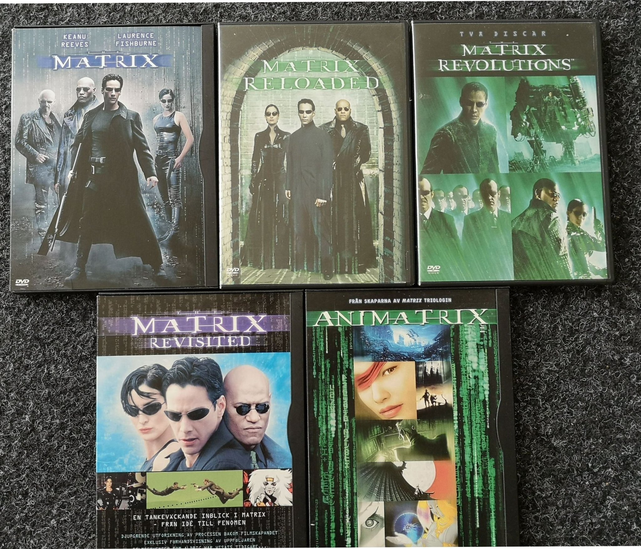 5xDVD: The Matrix - samling - prima skick! | Köp på Tradera (696057659)