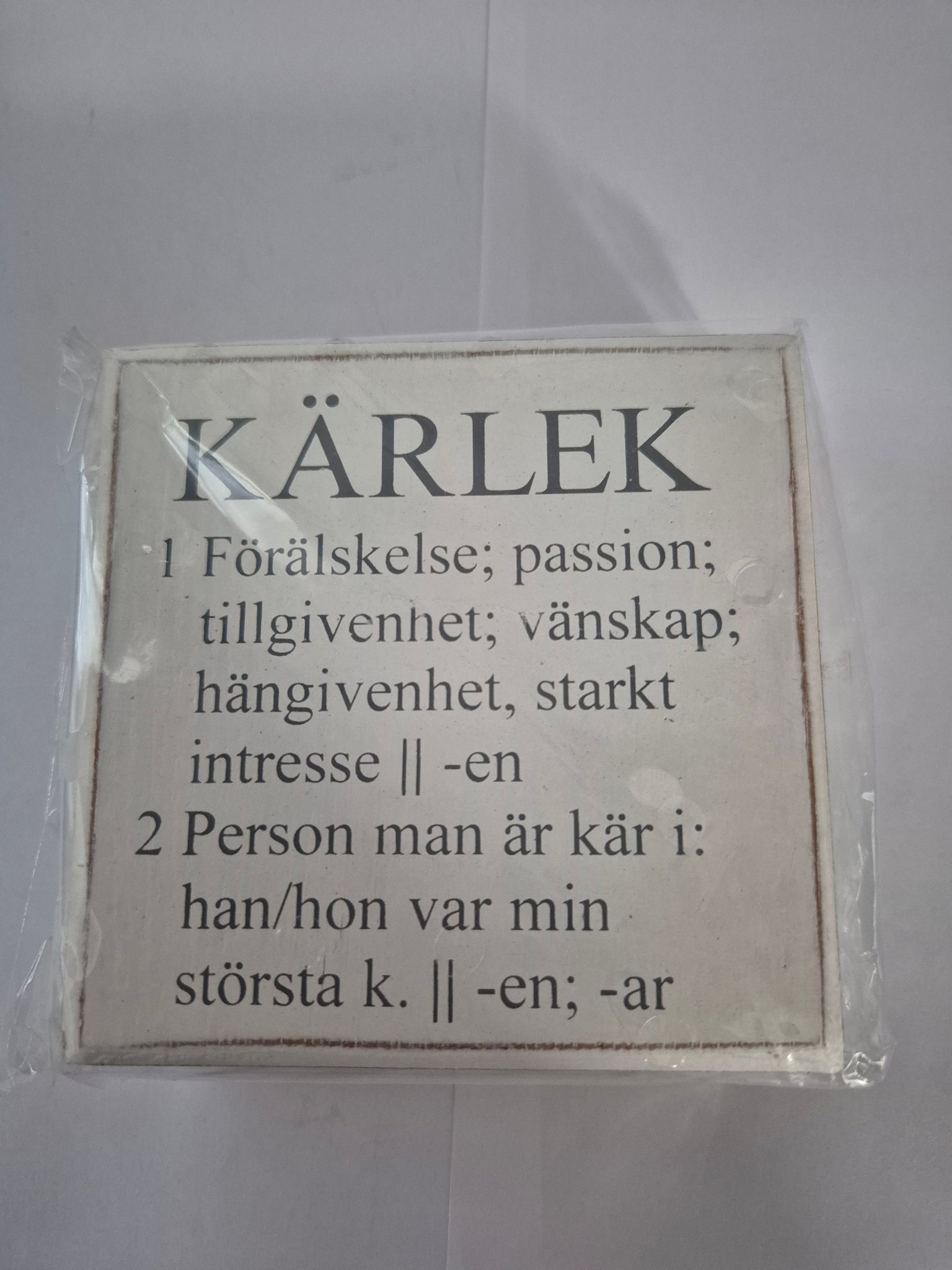 Fin liten tavla om kärlek Ny inplastad Från Dif.. | Köp på Tradera ...