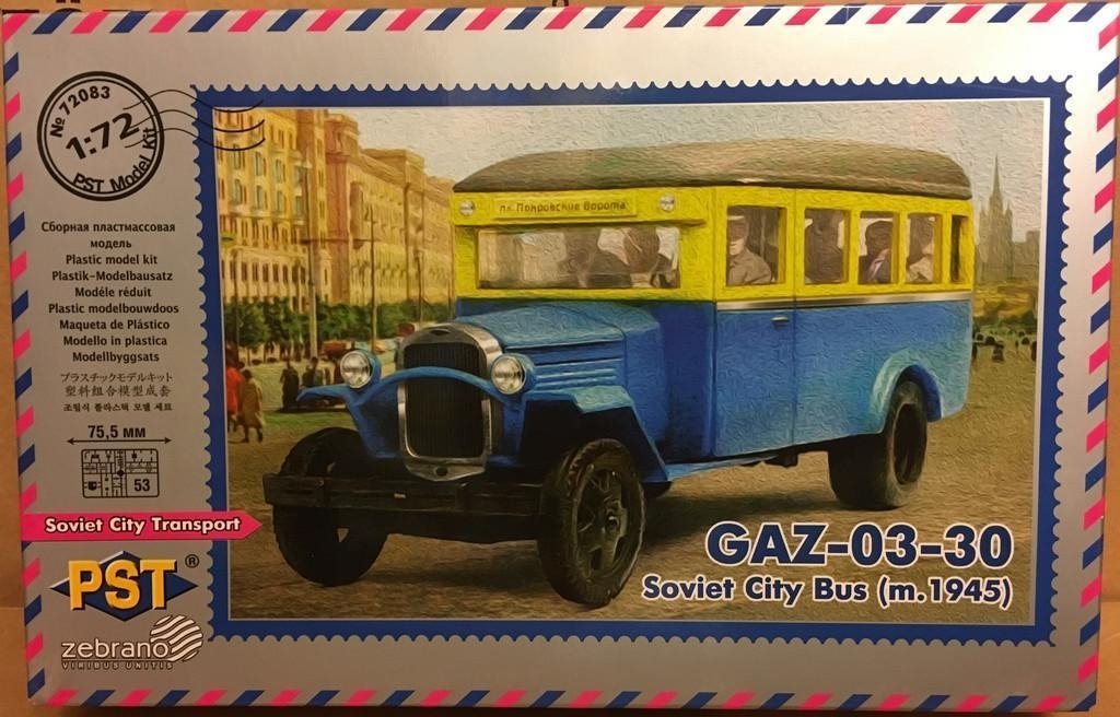 GAZ-03-30 SOVIET CITY BUS 1945 PST 1/72 OÖPPNAD | Köp på Tradera ...