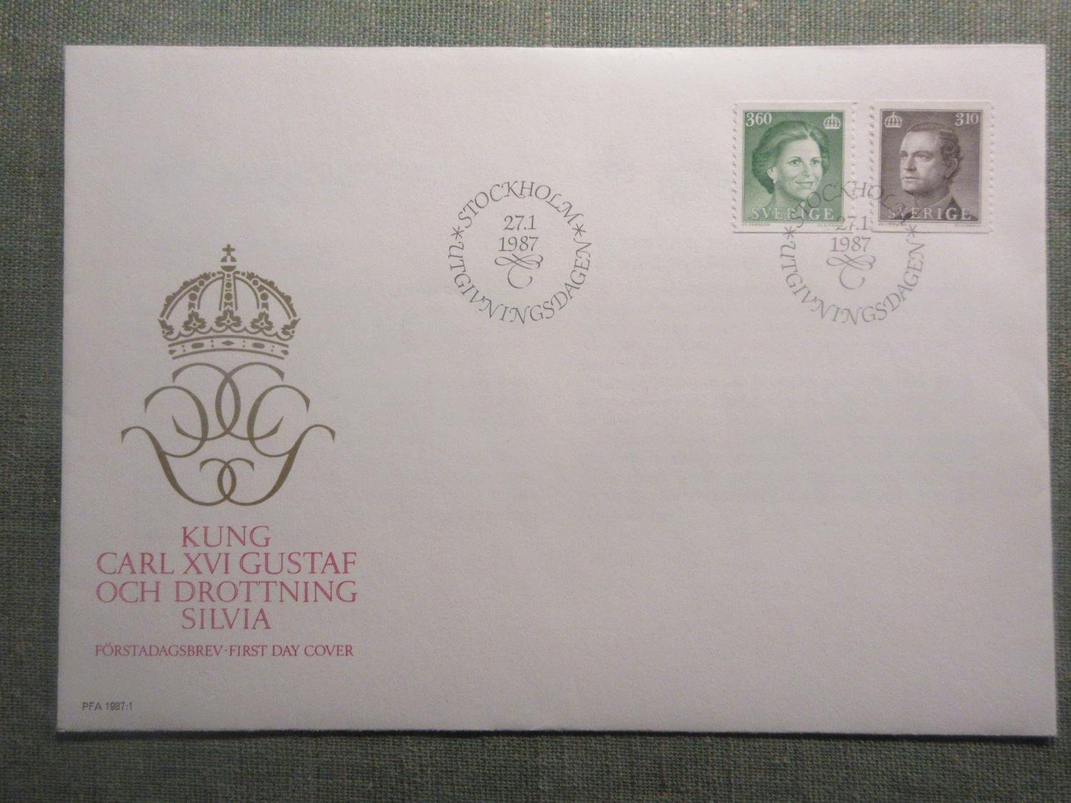 ÄLDRE FDC (1987) KUNG CARL XVI GUSTAF OCH DROTT.. | Köp på Tradera ...