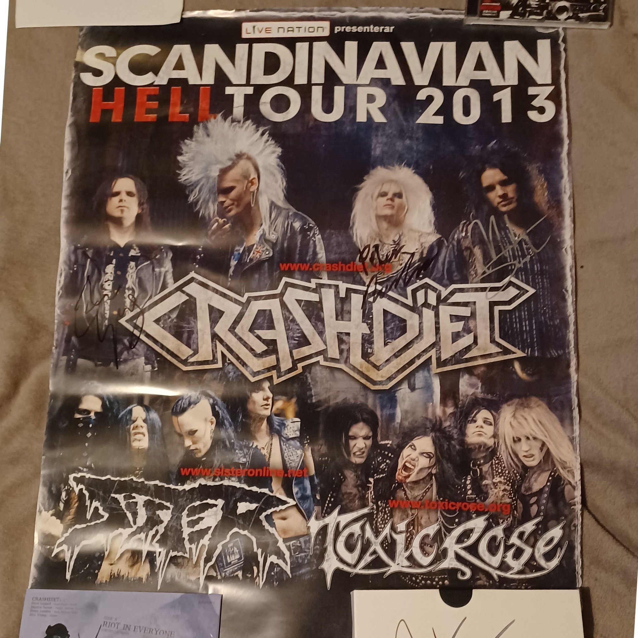 Crashdiet Poster Scandinavian Hell Tour 2013 (+.. | Köp på Tradera ...