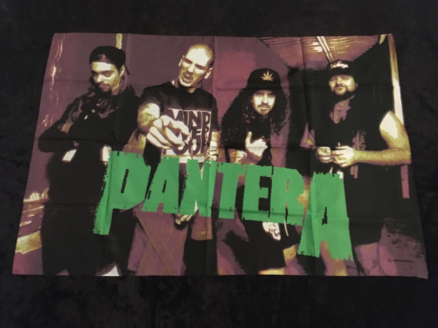 PANTERA - Band Poster flagga Samlarobjekt från .. | Köp på Tradera ...