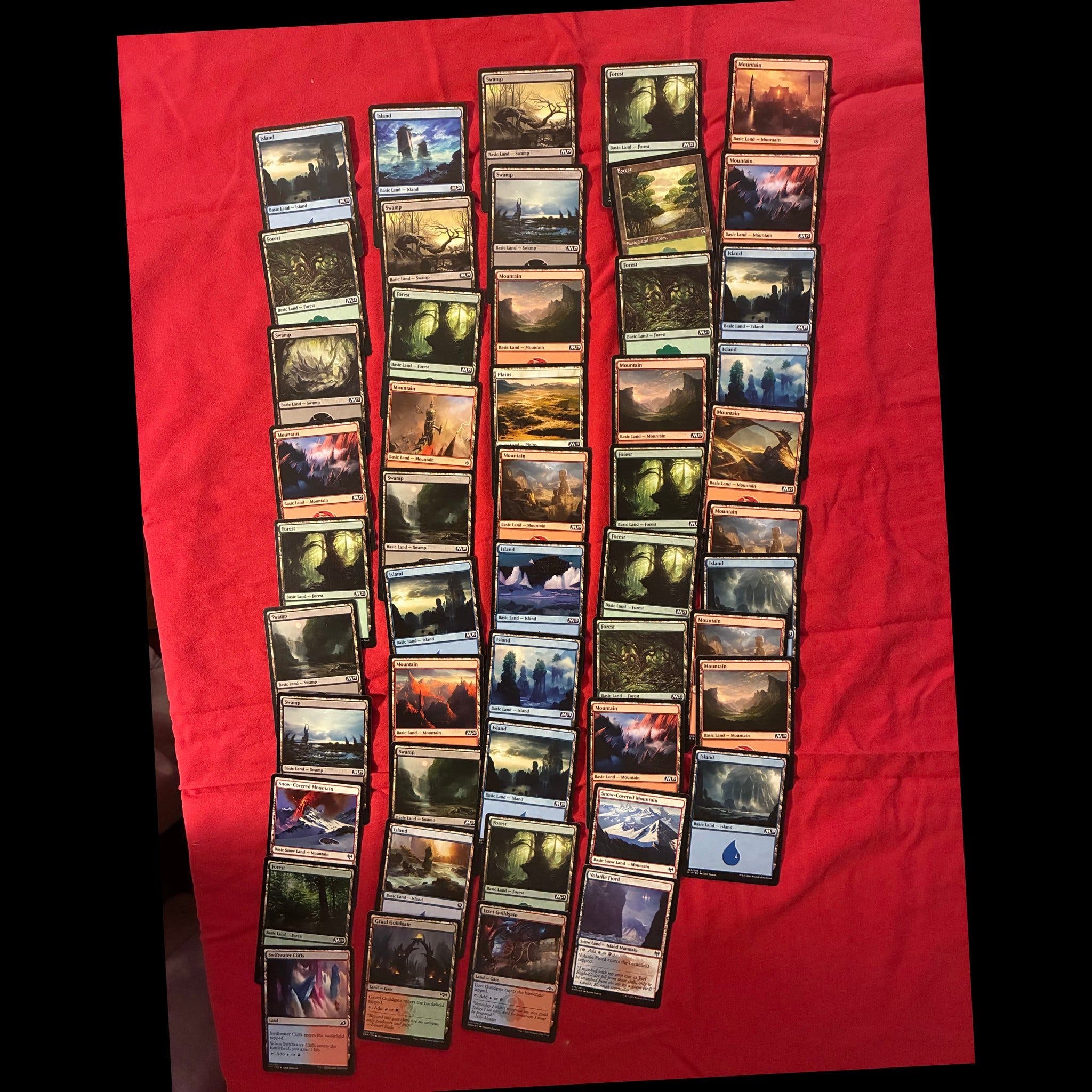 Magic The Gathering Kort. 50 begagnade landkort.. | Köp på Tradera ...