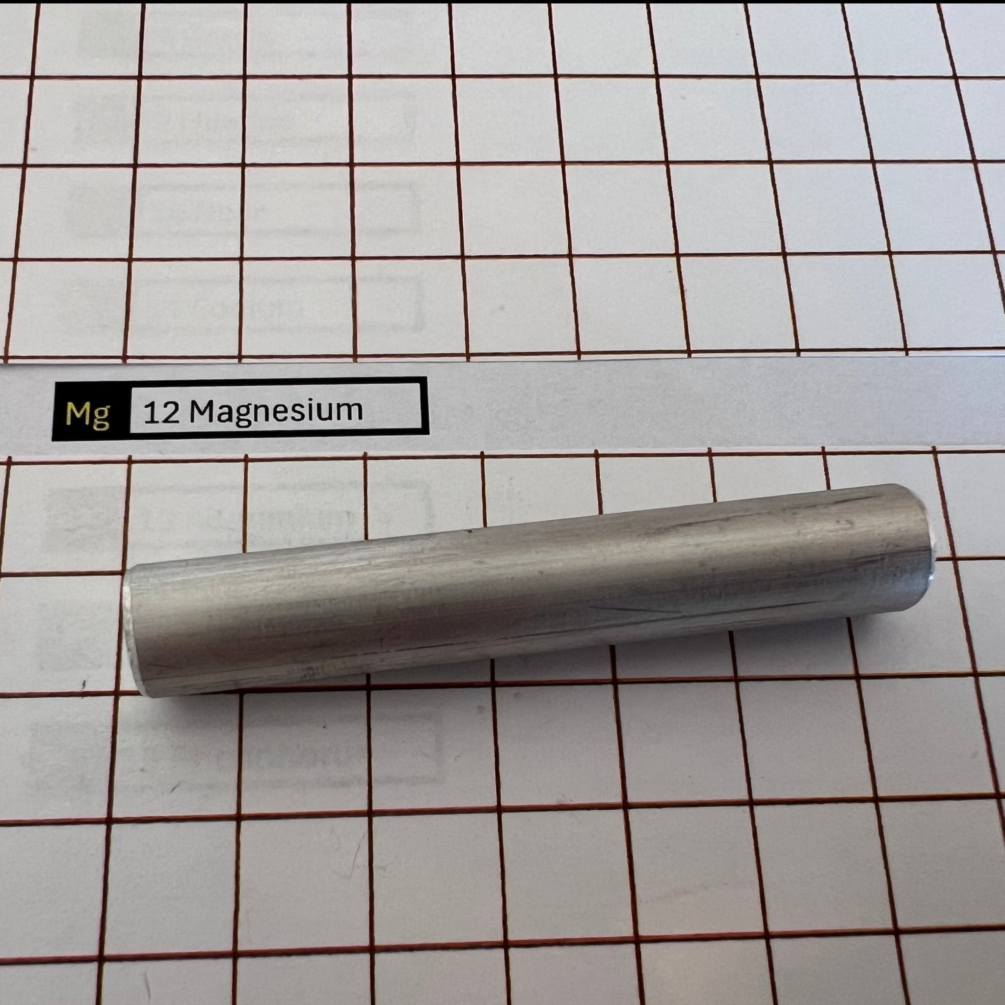 Magnesium 99.9% Grundämne Element Mg 12 Periodi.. | Köp på Tradera ...