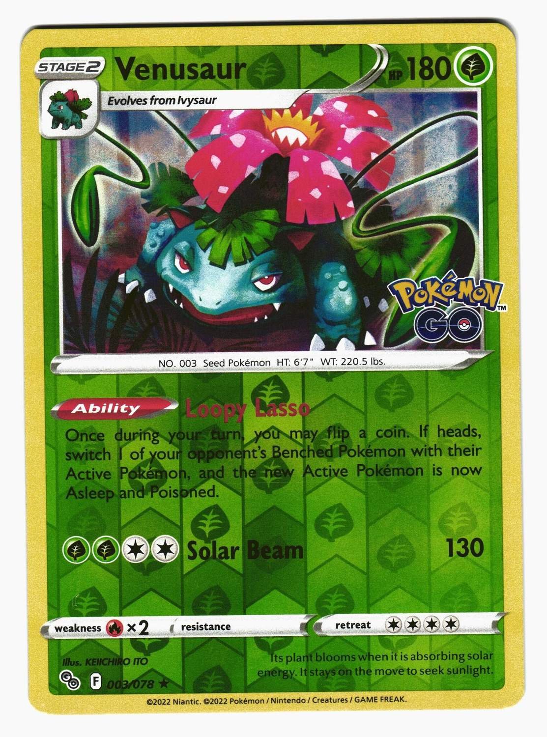 Venusaur Reverse Holo Rare 003/.. | Köp från RaCardShop på Tradera ...