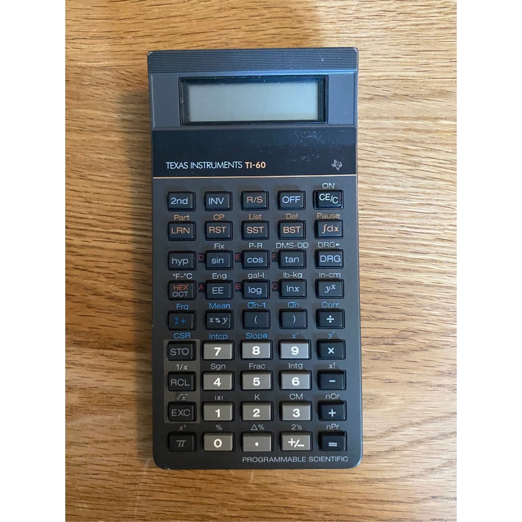 Texas Instruments TI-60 miniräknarna kalkylator | Köp på Tradera ...
