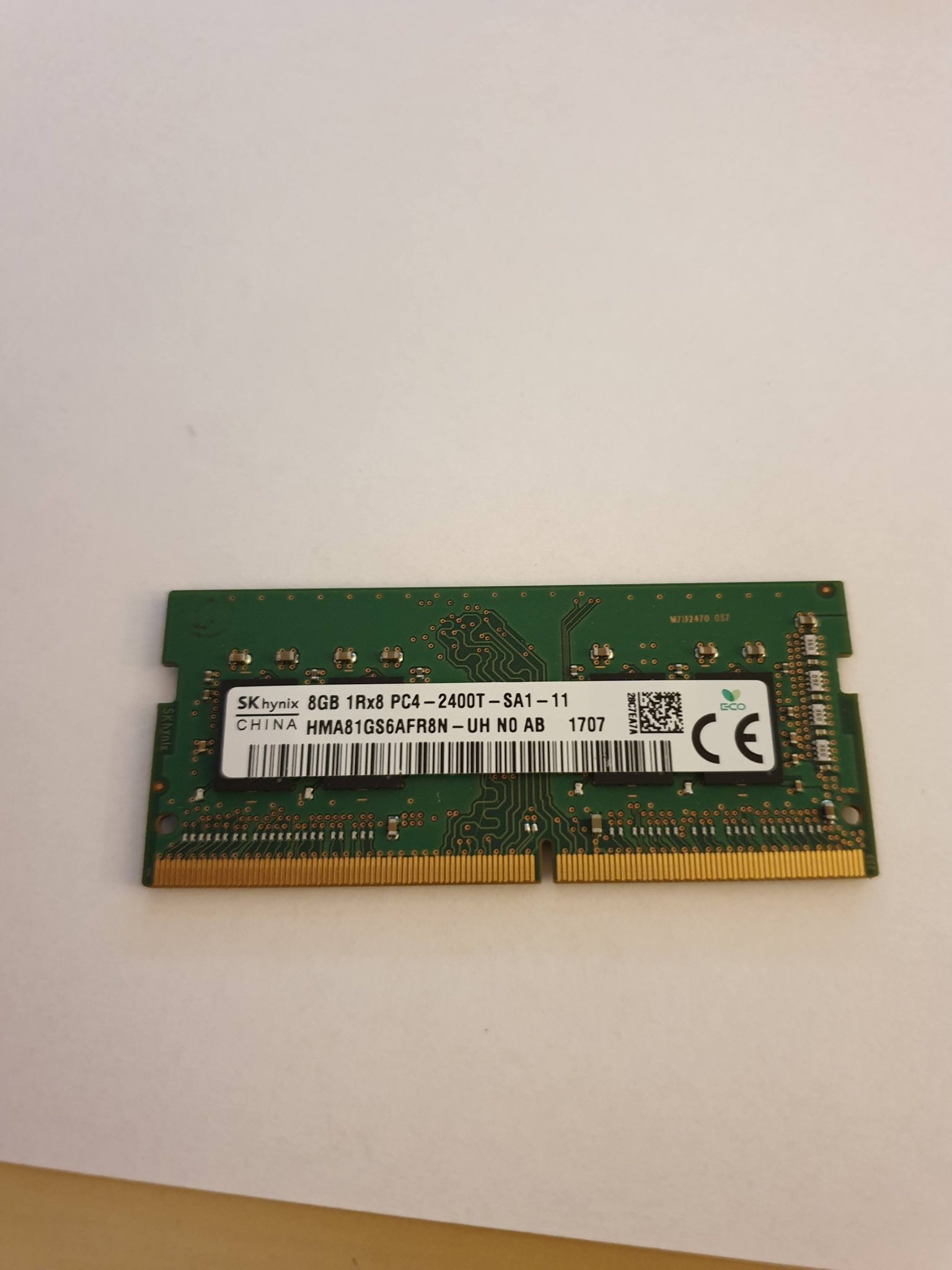 SK Hynix 8GB 1RX8 PC4-2400T-SA1-11 (416047969) ᐈ Köp på Tradera