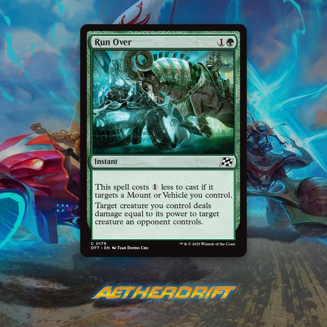 Run Over (*Foil*), #179 (DFT), Green, Instant, .. | Köp på Tradera ...