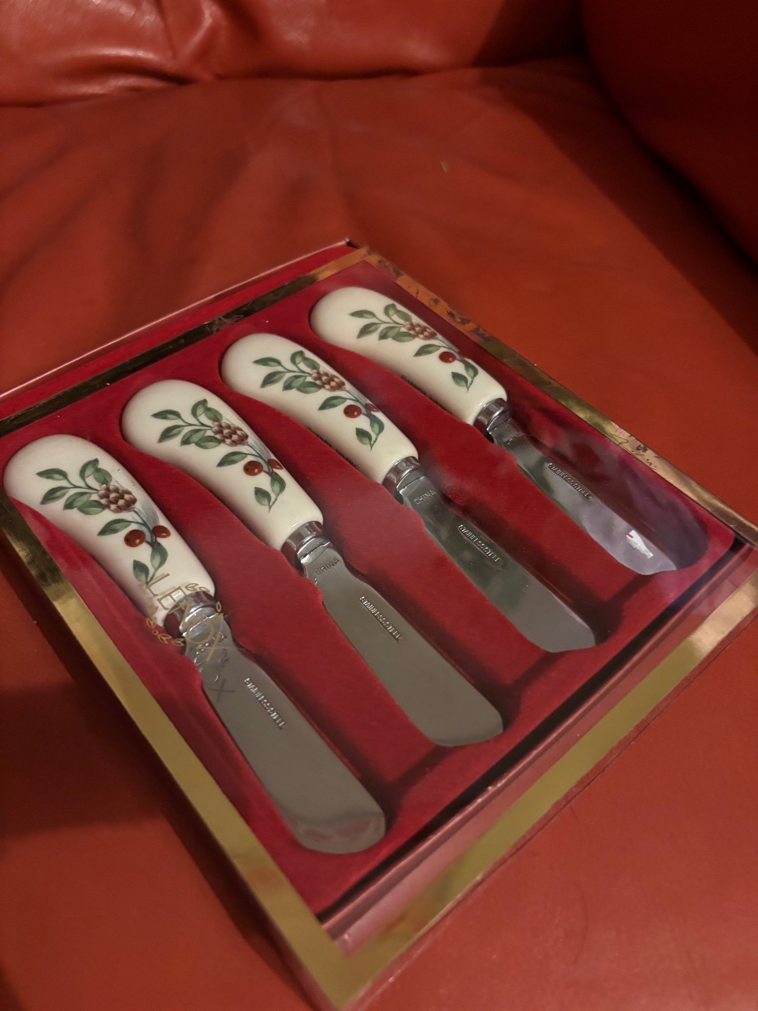 4 små fina knivar , smör , ost , frukt LENOX Sp.. | Köp på Tradera ...