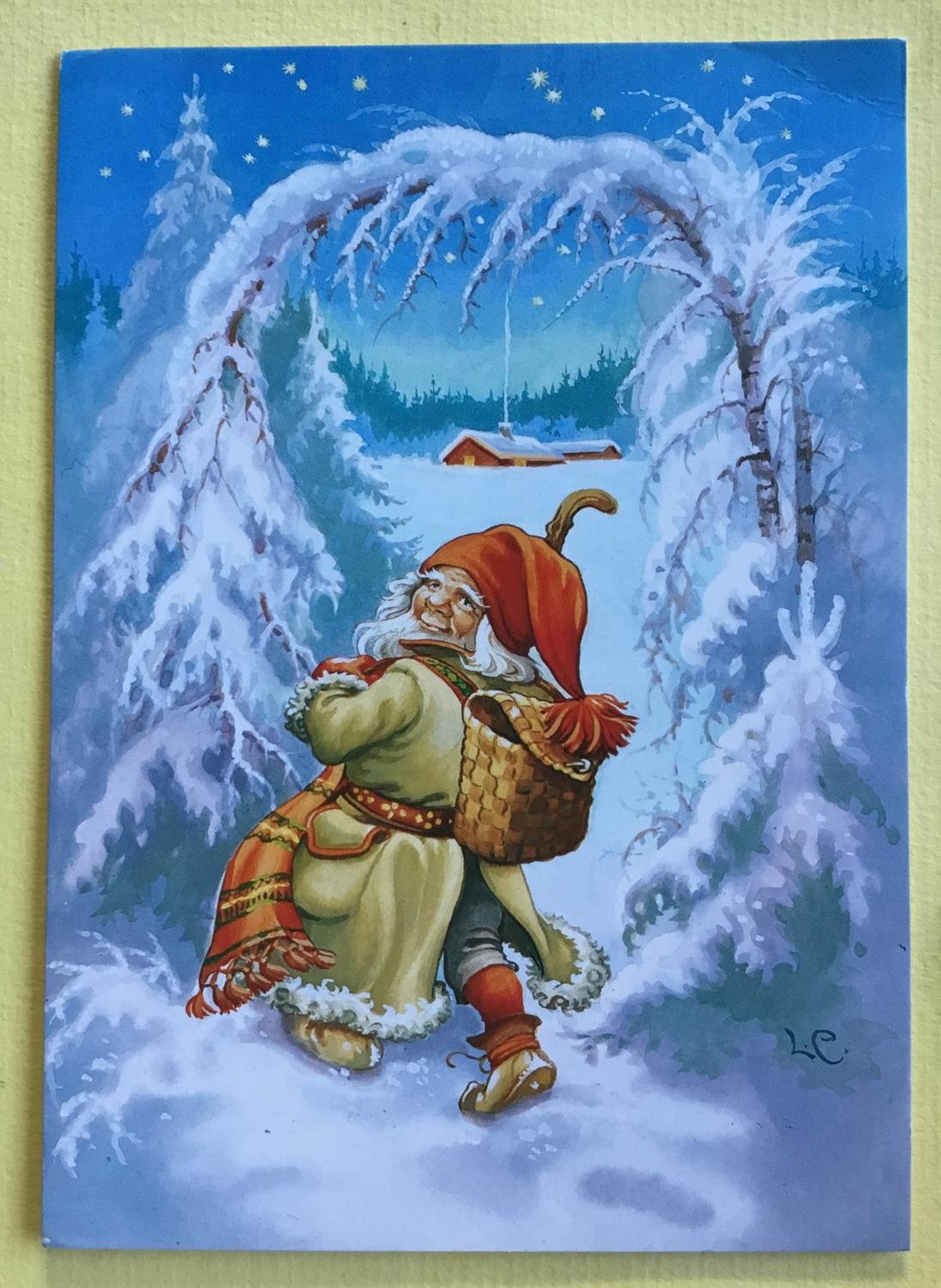 Julkort Tomte LC Lars Carlsson | Köp på Tradera (585973074)