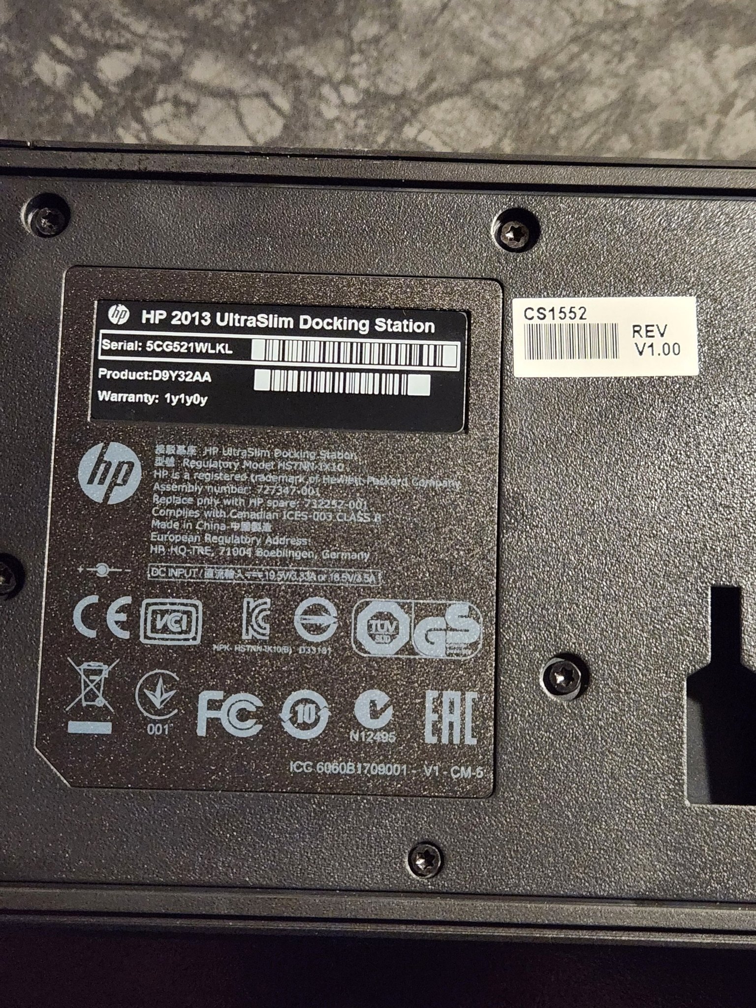 HP 2013 UltraSlim Docking Station (D9Y32AA) + N.. | Köp på Tradera ...