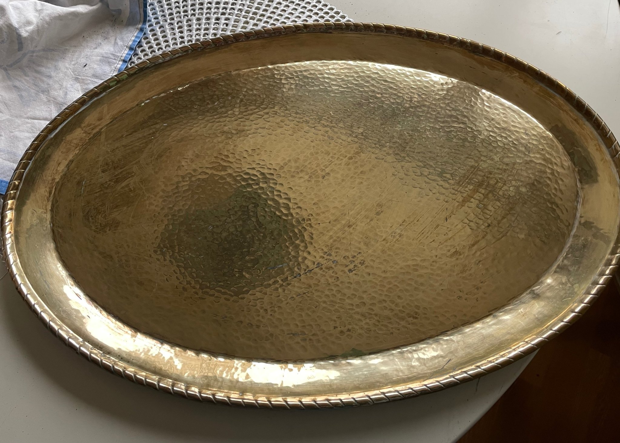 GAMMAL, STOR BRICKA, mässing. | Köp på Tradera (570800688)