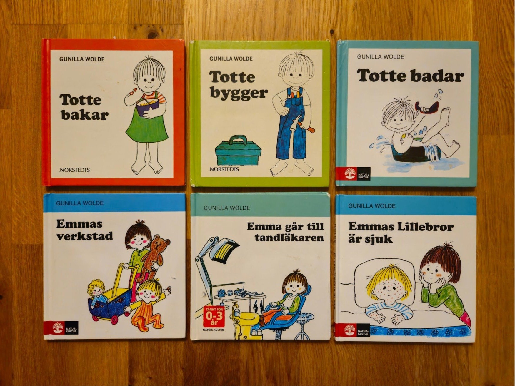 Totte & Emma - Gunilla Wolde - 6 böcker | Köp på Tradera (623533889)