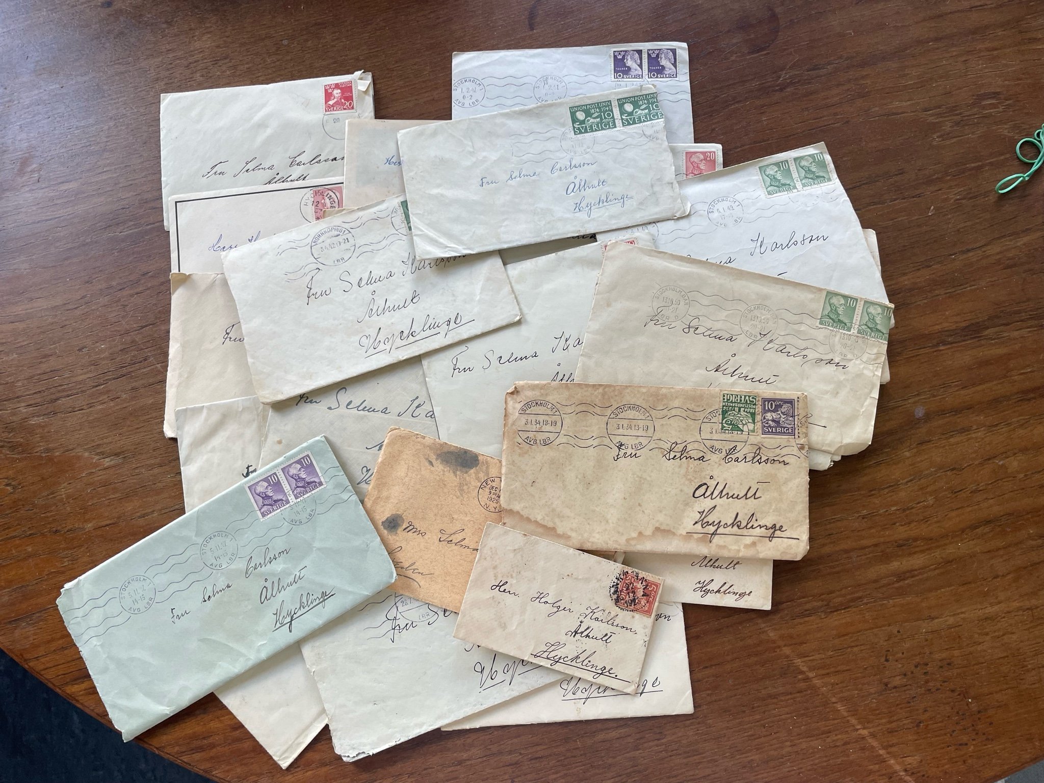 Se produkter som liknar 35 st gamla frankerade brev m.. på Tradera ...